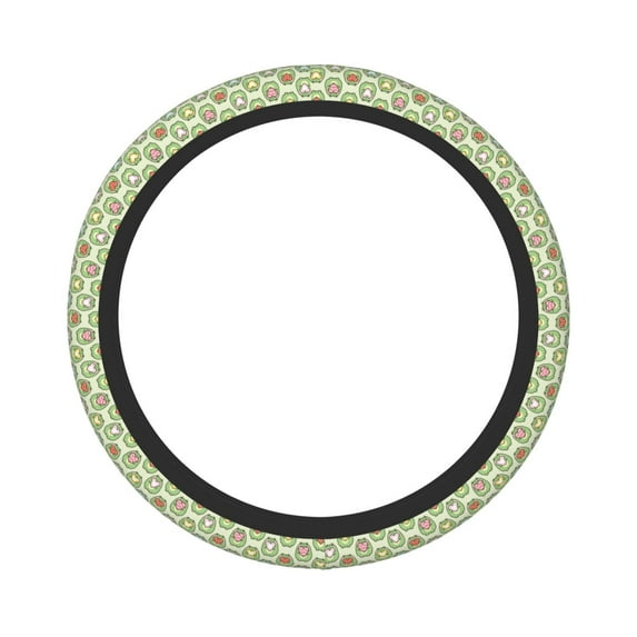 Daiia Cute Chubby Frog Steering Wheel Cover Auto Steering Wheel Covers ...
