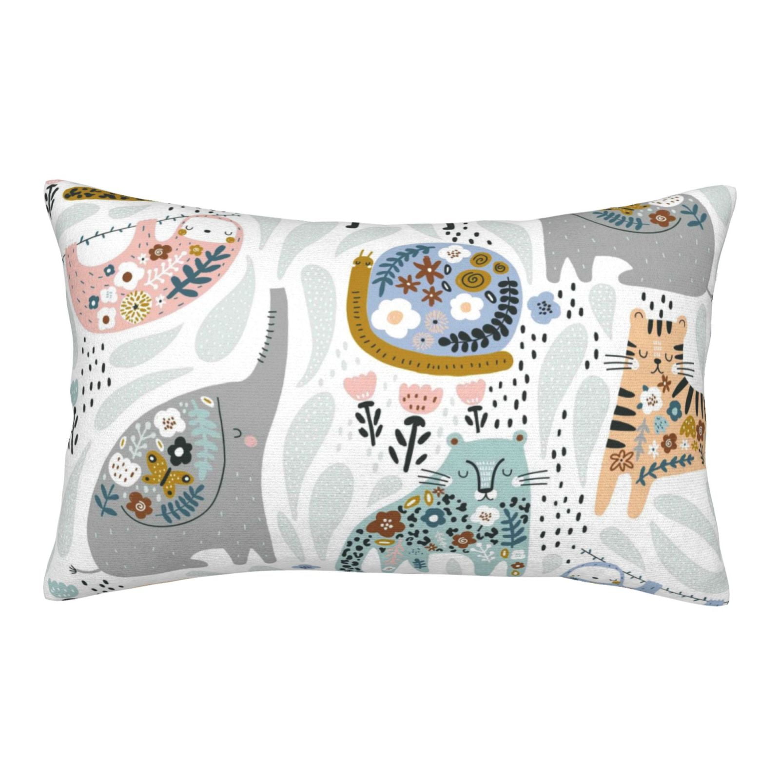 Daiia Cute Colorful Animal Bedding Waterproof Pillow Protector Zippered ...