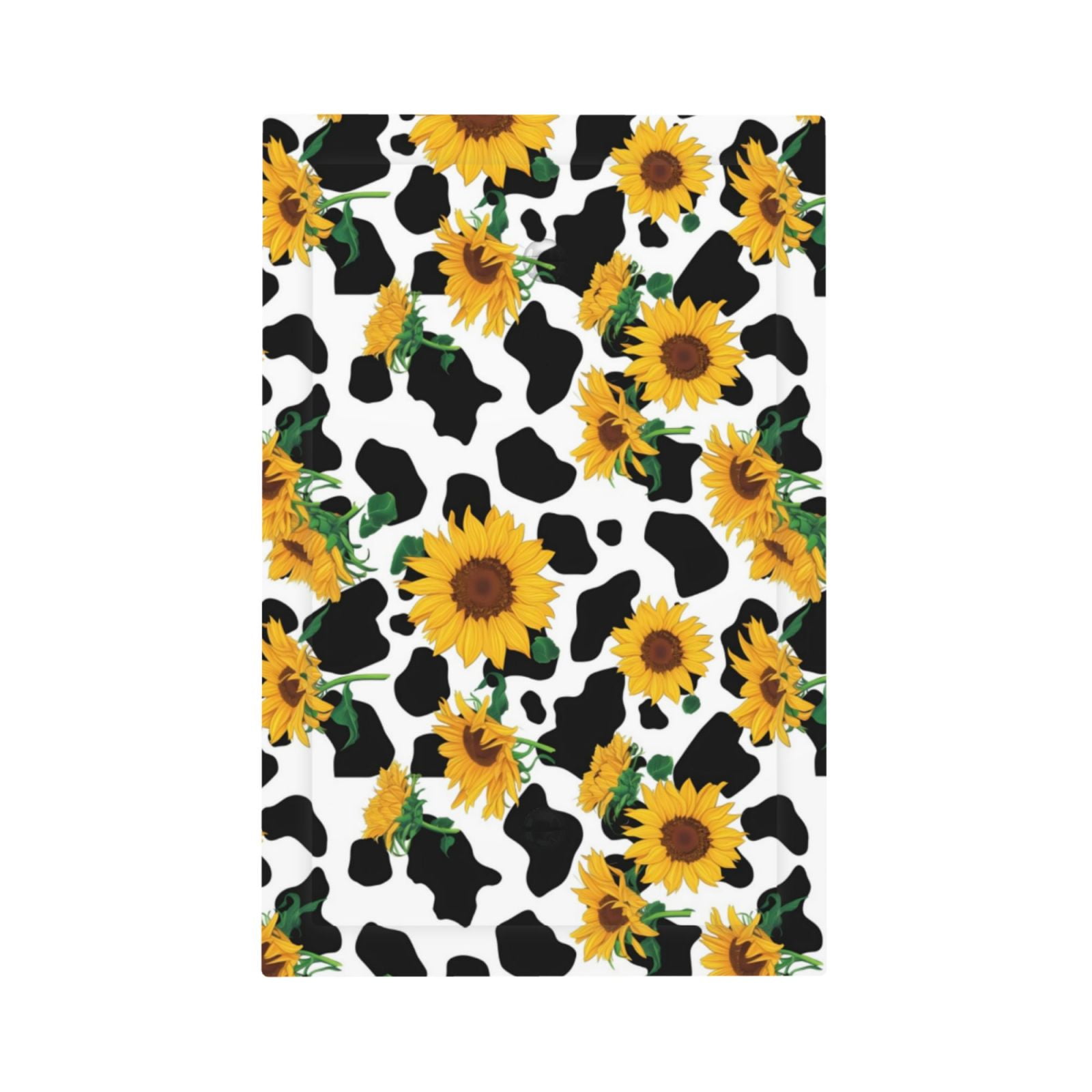 Daiia Cute Cow Print Sunflower A Pattern Decorator Wall Plate Child ...