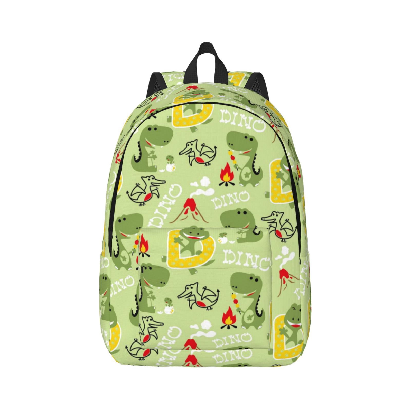 Daiia Cute Dinosaurs Cartoon Vintage Canvas Backpack for Men and Women ...