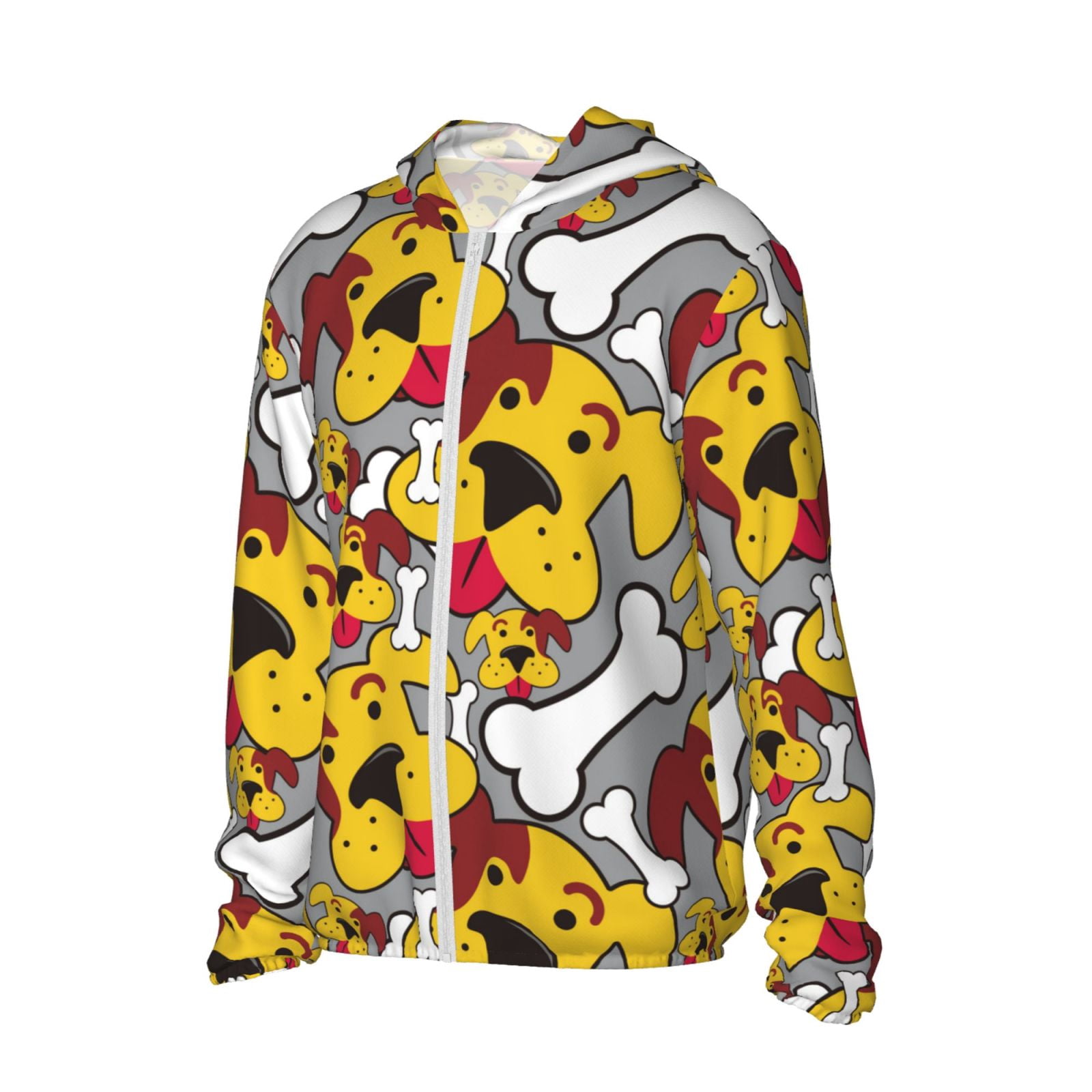 Daiia Cute Dog UPF 50+ Sun Protection Hoodie Jacket Lightweight Long ...