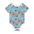 Daiia Cute Donut Printed Unisex-Baby Short Sleeve Onesies Bodysuits ...