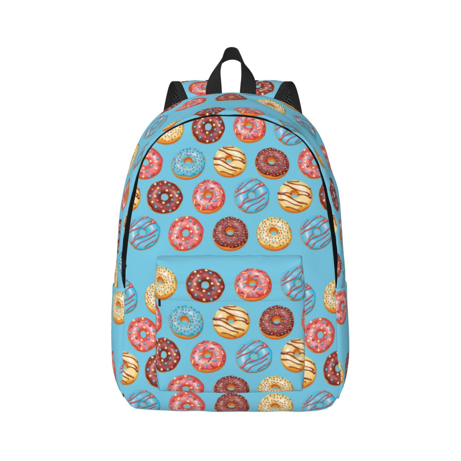 Daiia Cute Donut Vintage Canvas Backpack for Men and Women ,Hiking ...