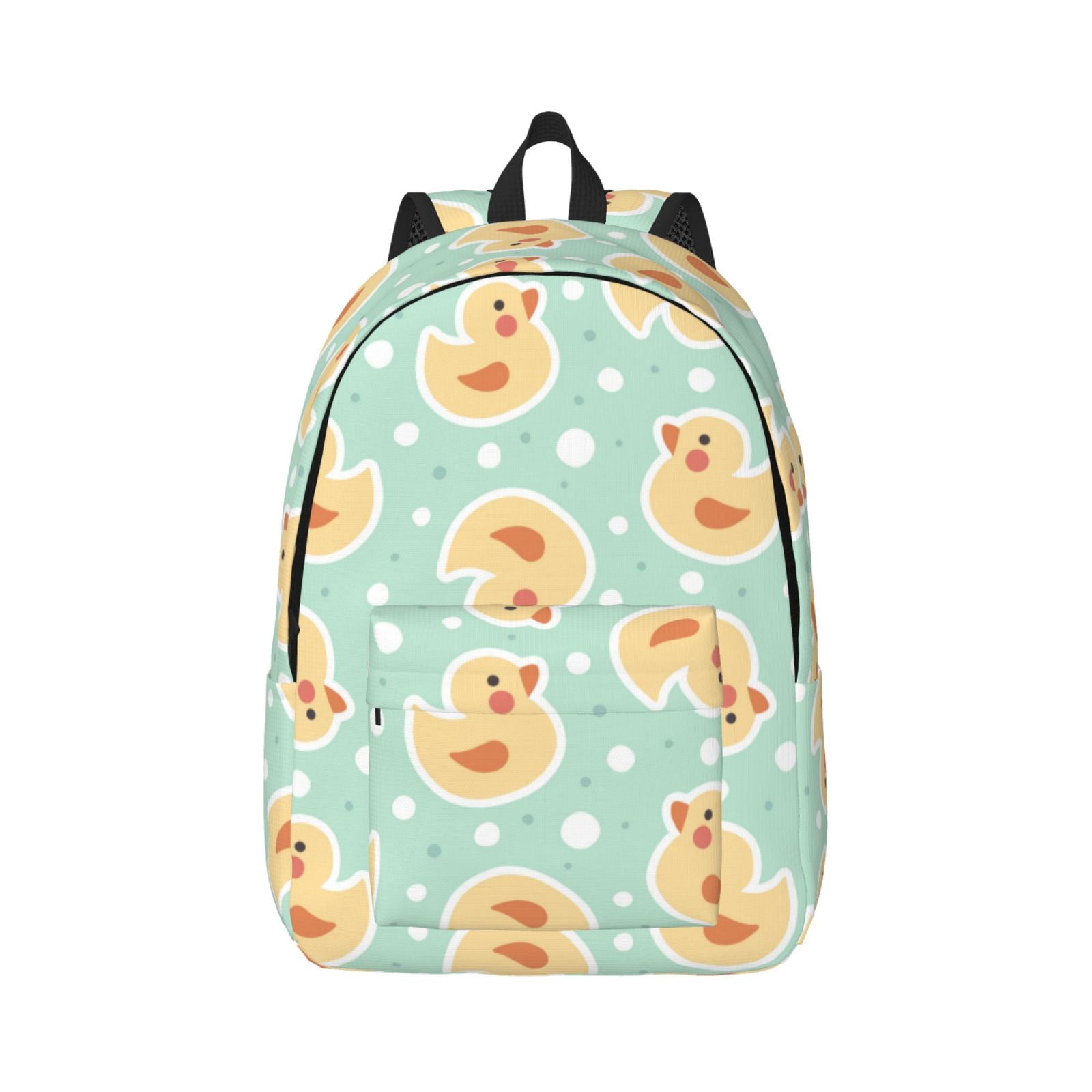 Daiia Cute Duck Vintage Canvas Backpack for Men and Women ,Hiking ...