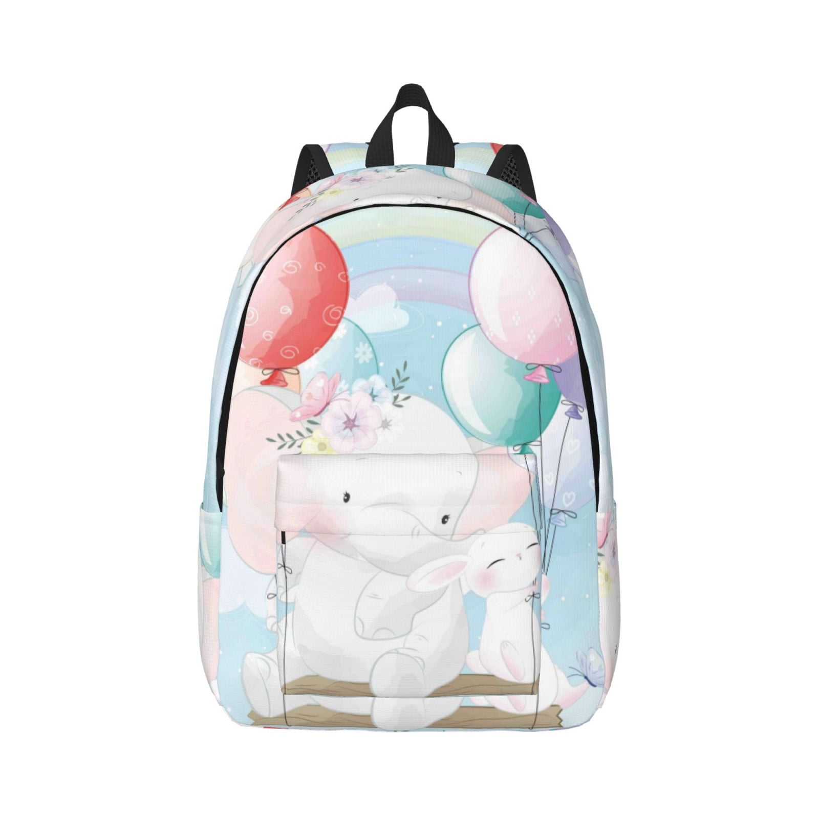 Daiia Cute Elephant Vintage Canvas Backpack for Men and Women ,Hiking ...