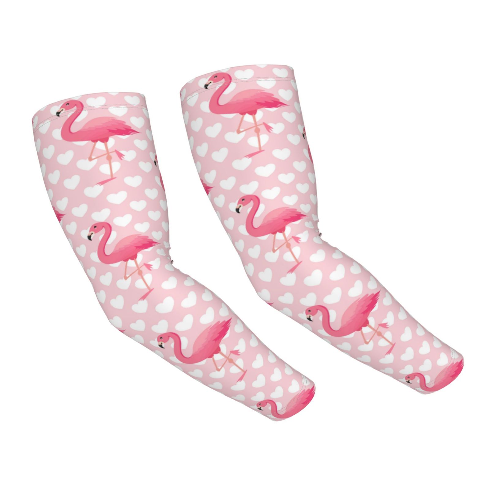 Daiia Cute Flamingo with Heart UV Sun Protection Arm Sleeves - Cooling ...