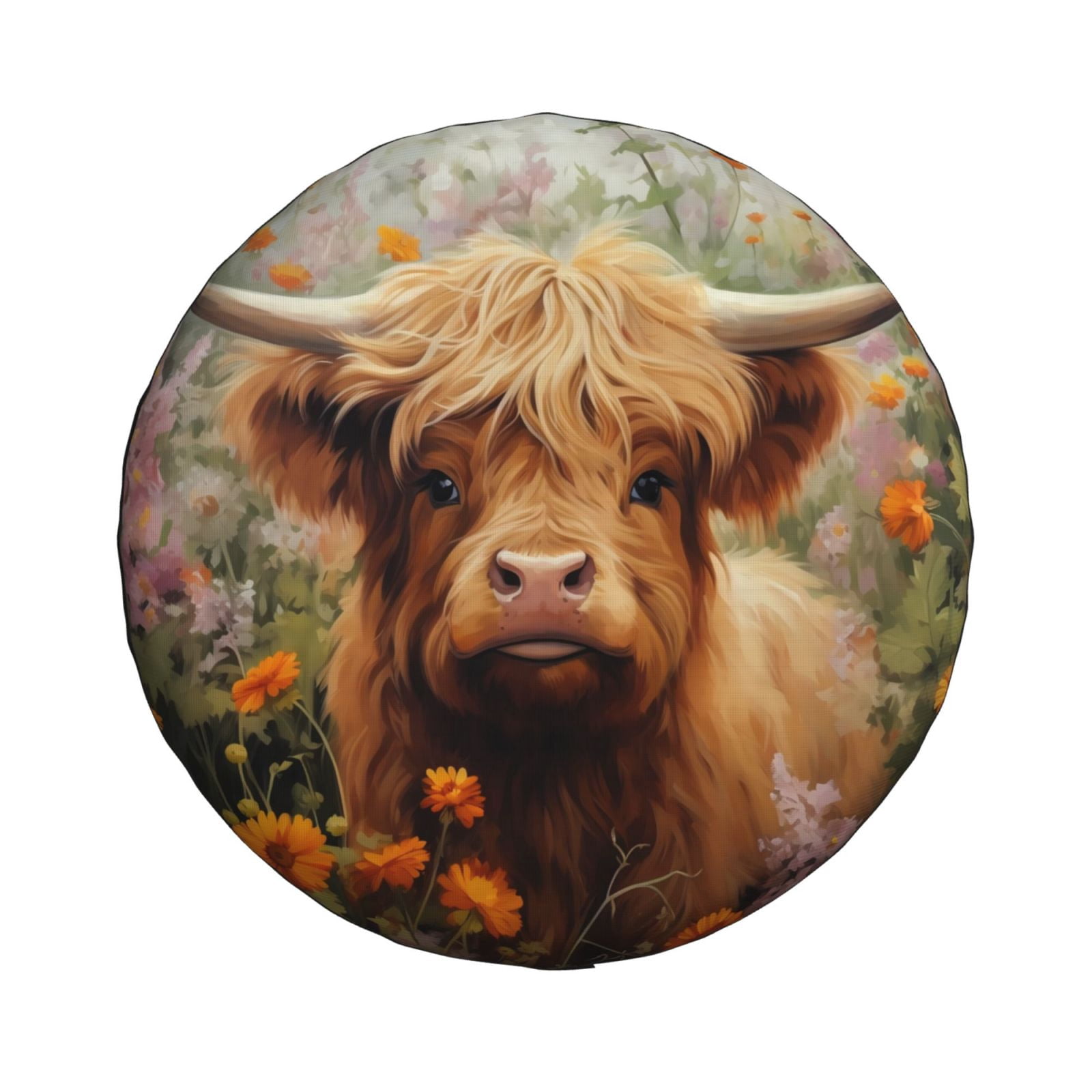 Daiia Cute Floral Cow Tire Covers , Travel Trailer Camper Truck SUV ...