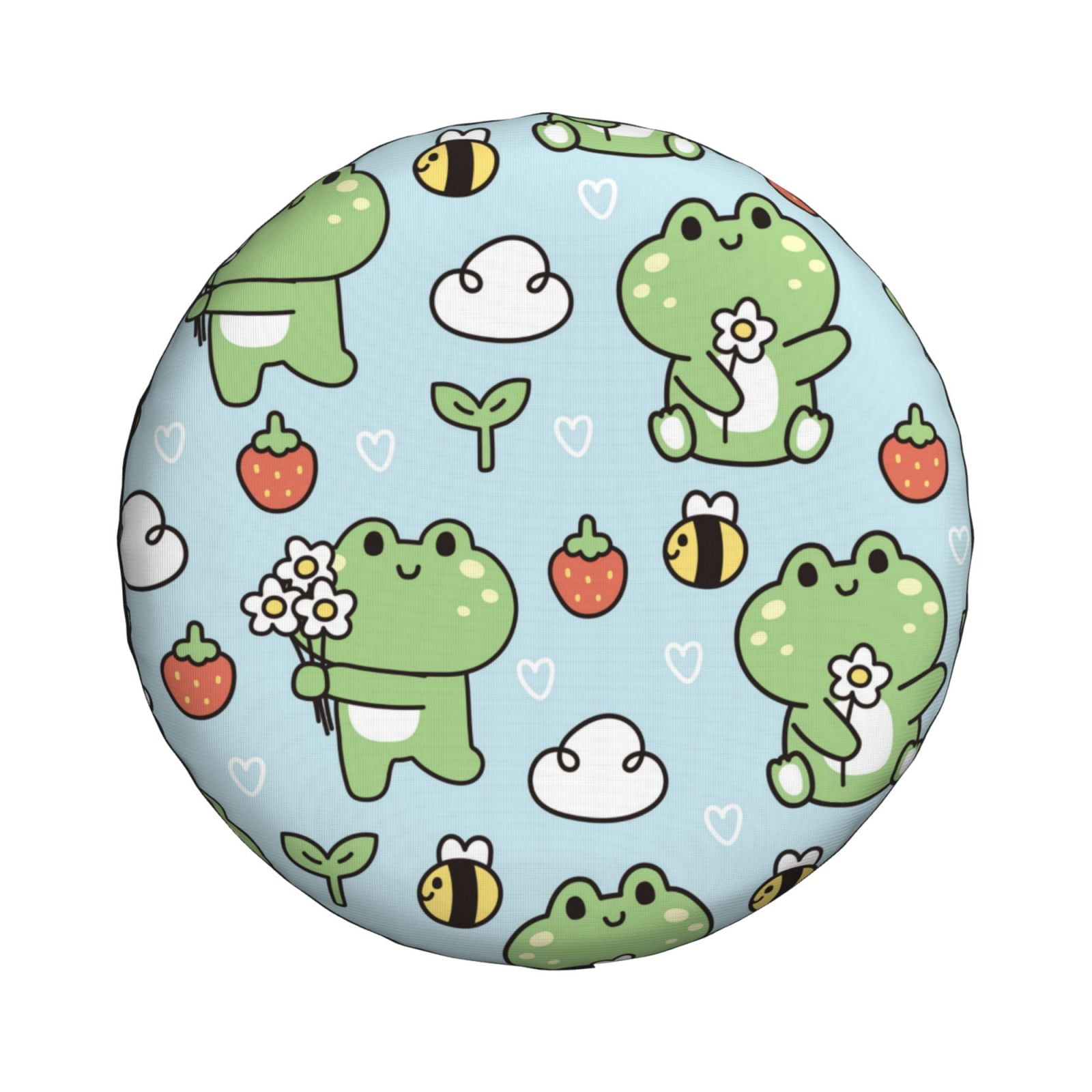 Daiia Cute Floral Frog Tire Covers , Travel Trailer Camper Truck SUV ...