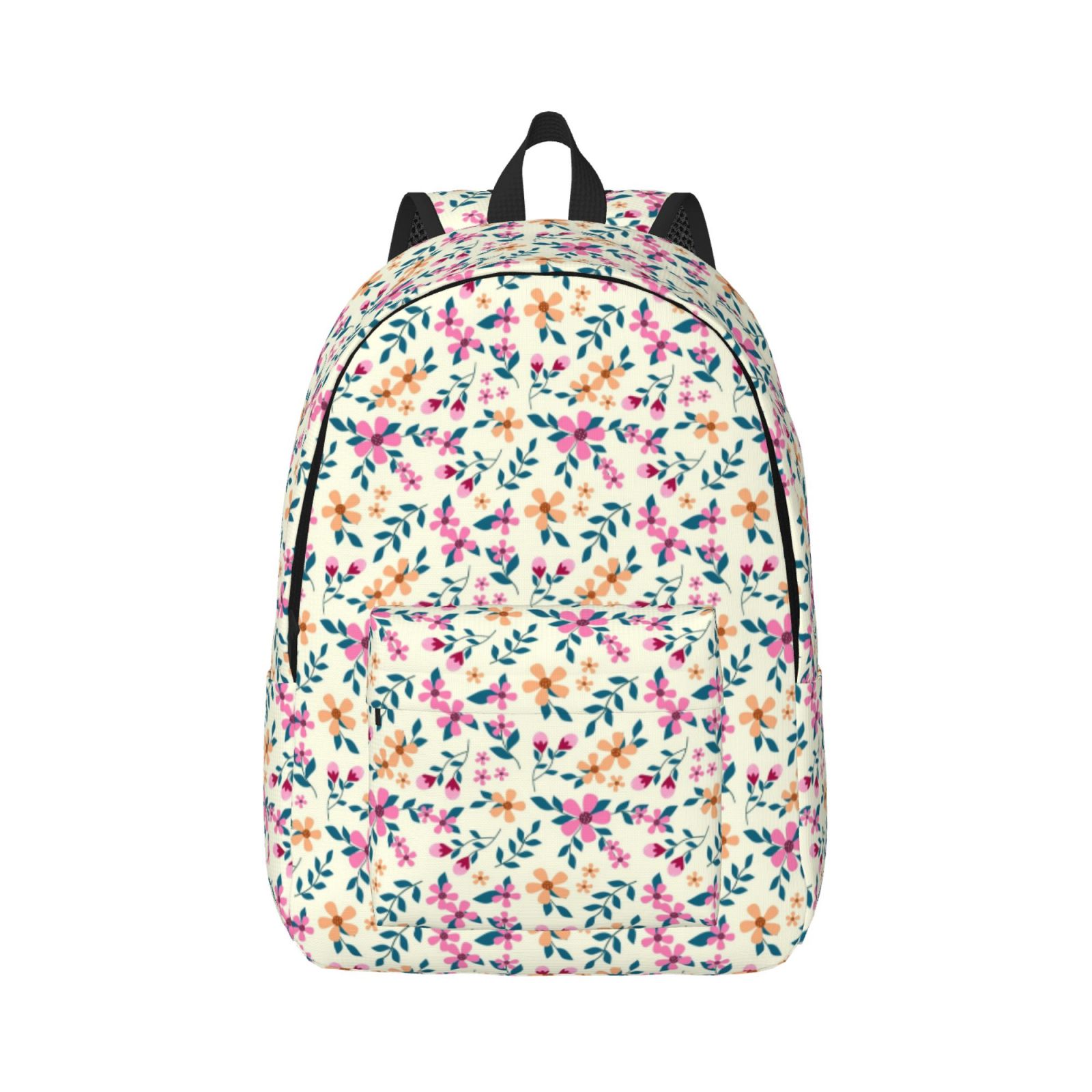 Daiia Cute Flower Vintage Canvas Backpack for Men and Women ,Hiking ...