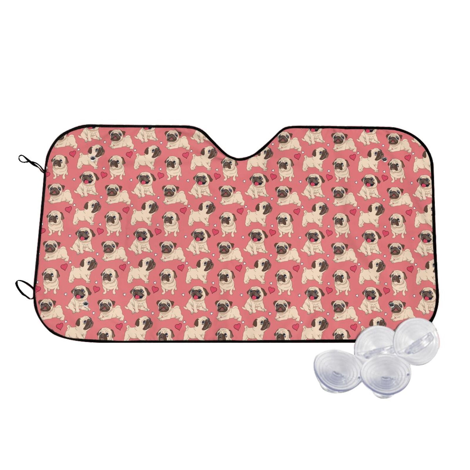 Daiia Cute French Bulldog Windshield Sun Shade for Car SUV Truck (Small ...