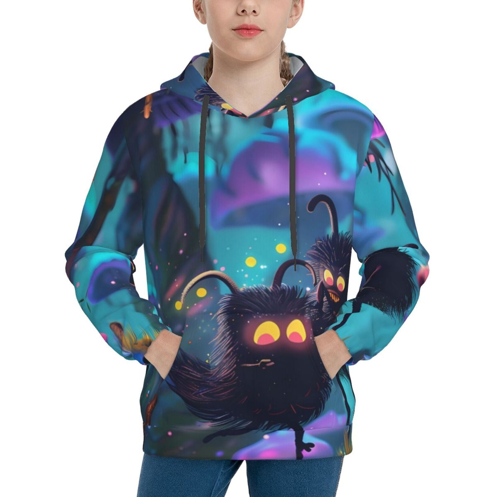 Daiia Cute Fuzzy Fantasy Creatures for Boys Fashion Hoodies ...