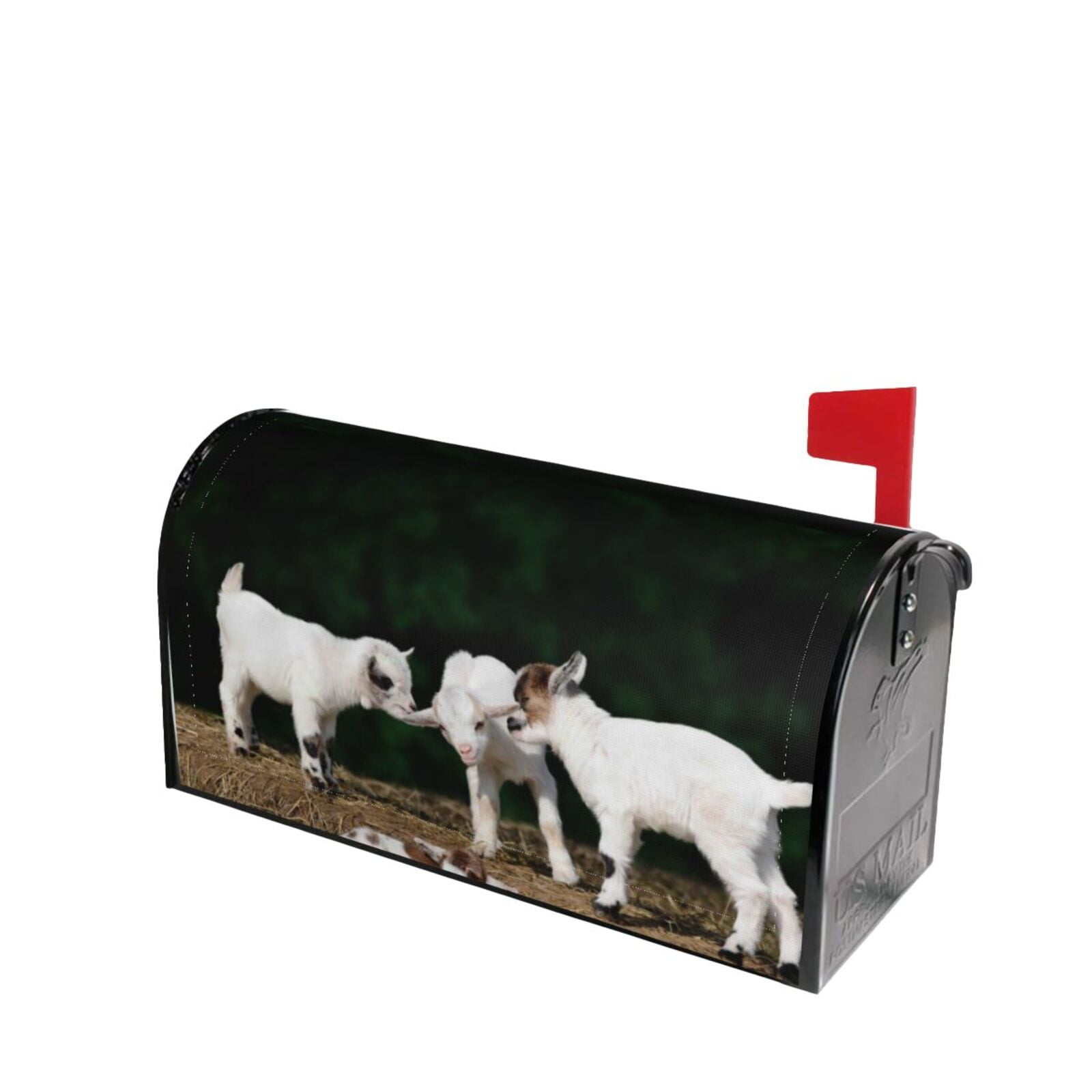 Daiia Cute Goat Baby Mailbox Cover , Magnetic Welcome Mailbox Wraps ...