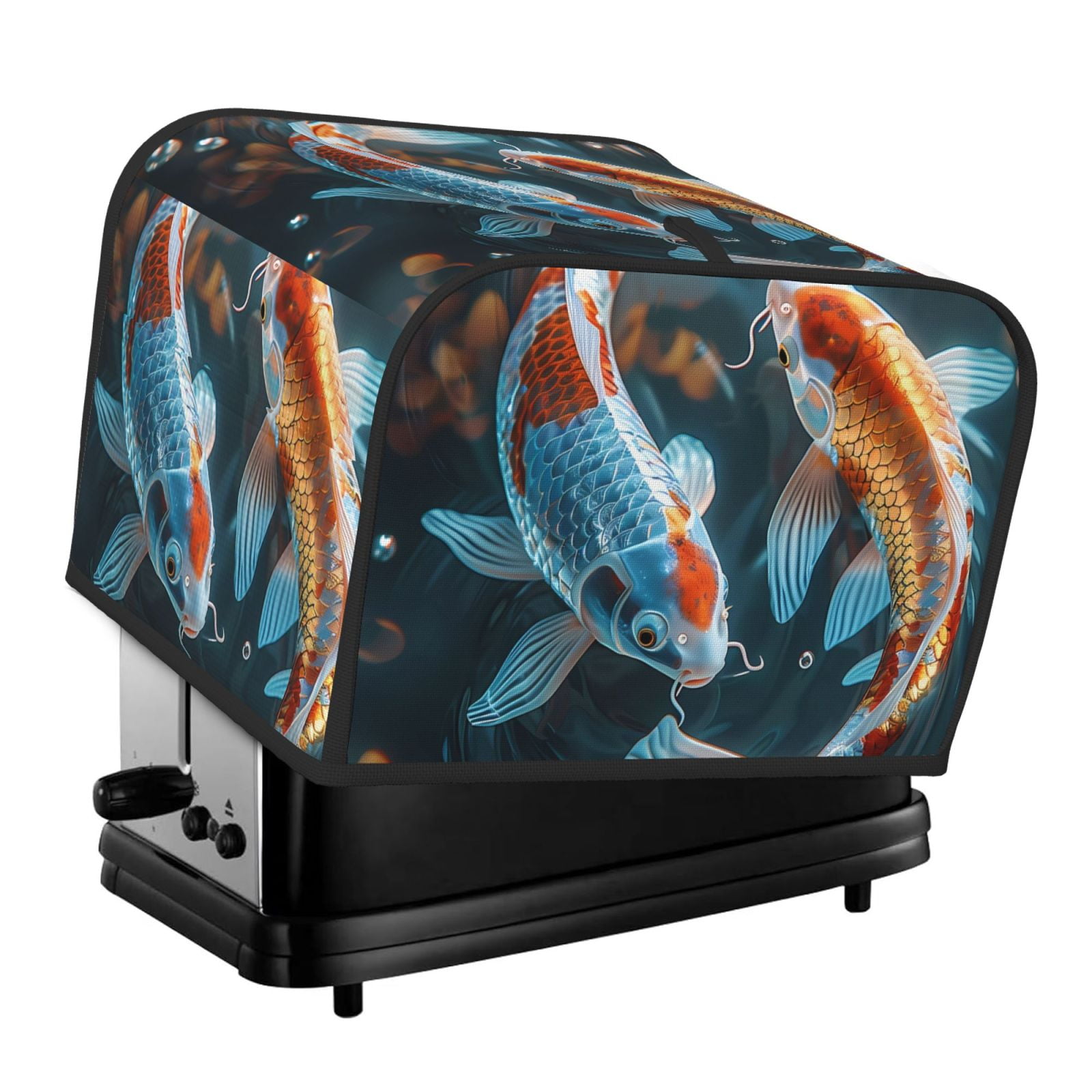 Daiia Cute Koi Fish Serenity Pattern 4 slice Toaster Cover, Toaster ...
