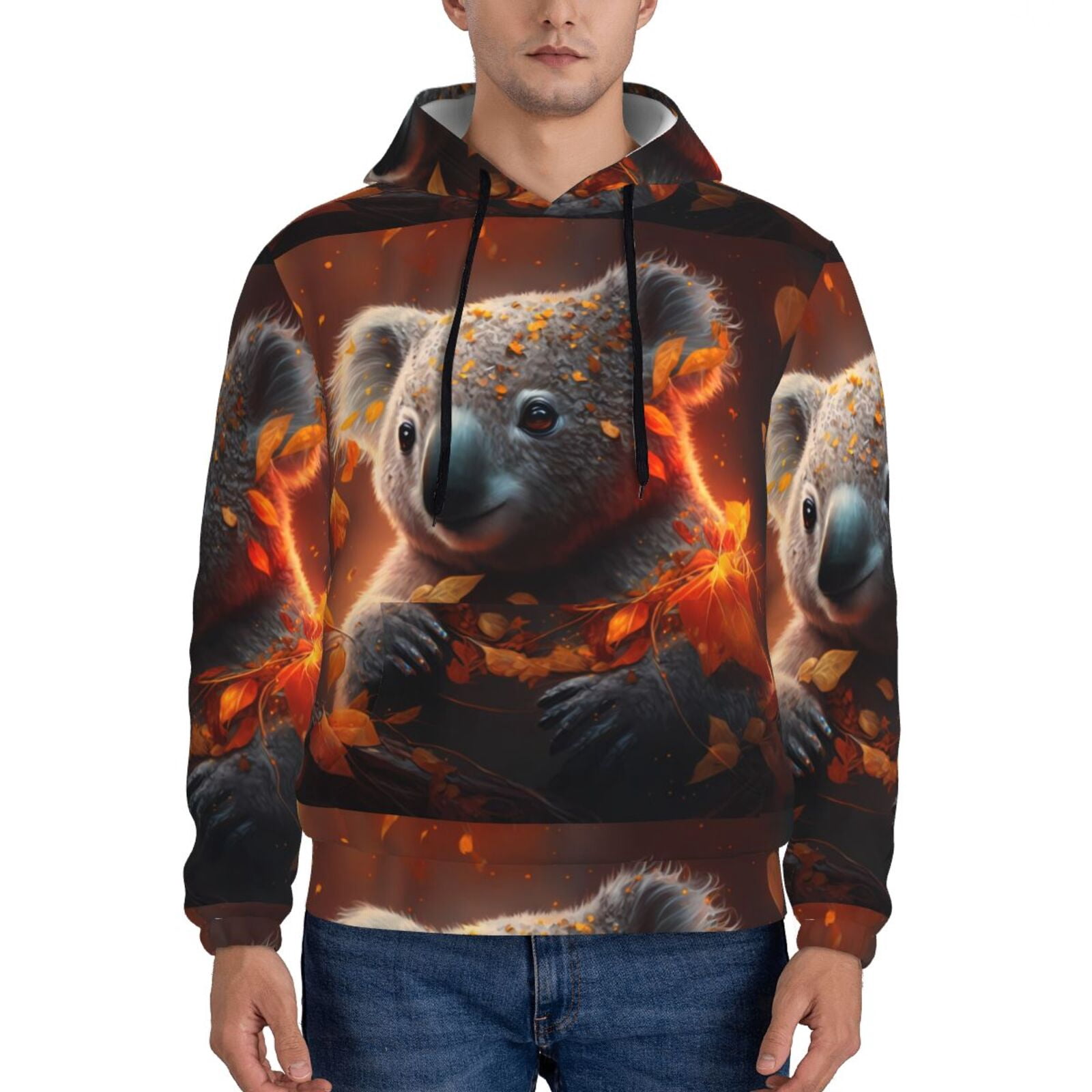 Daiia Cute Maple Leaf Koala for Men's Fashion Hoodies & Sweatshirts ...