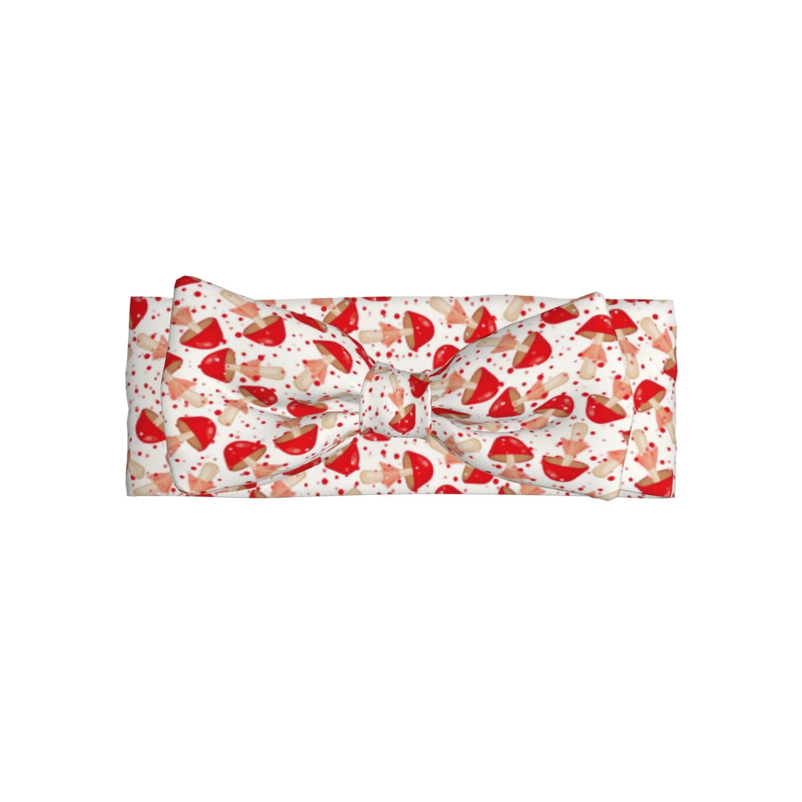 Daiia Cute Mushroom Printed Handmade Baby Headbands Soft Stretchy Hair ...