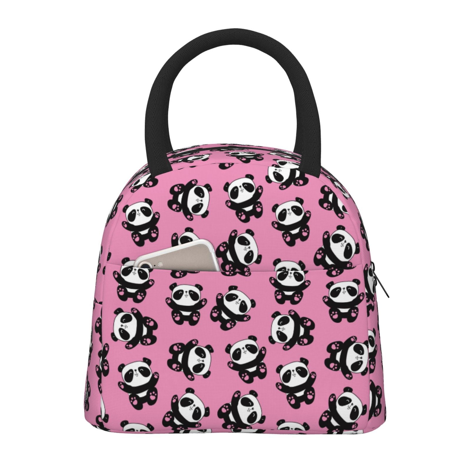 Daiia Cute Panda Pattern Lunch Bag , Insulated Lunch Box, Small ...