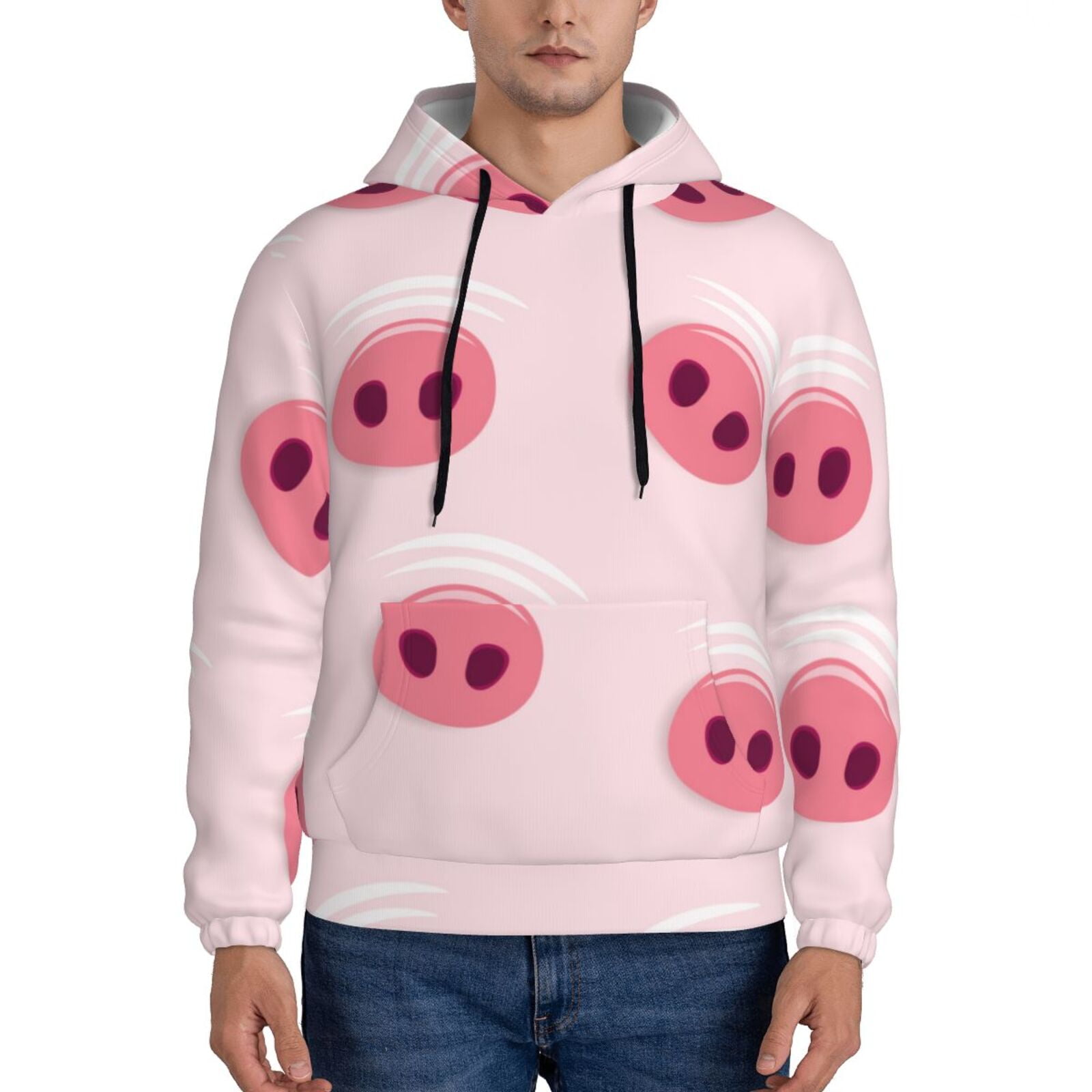 Daiia Cute Pig Nose for Men's Fashion Hoodies & Sweatshirts with ...