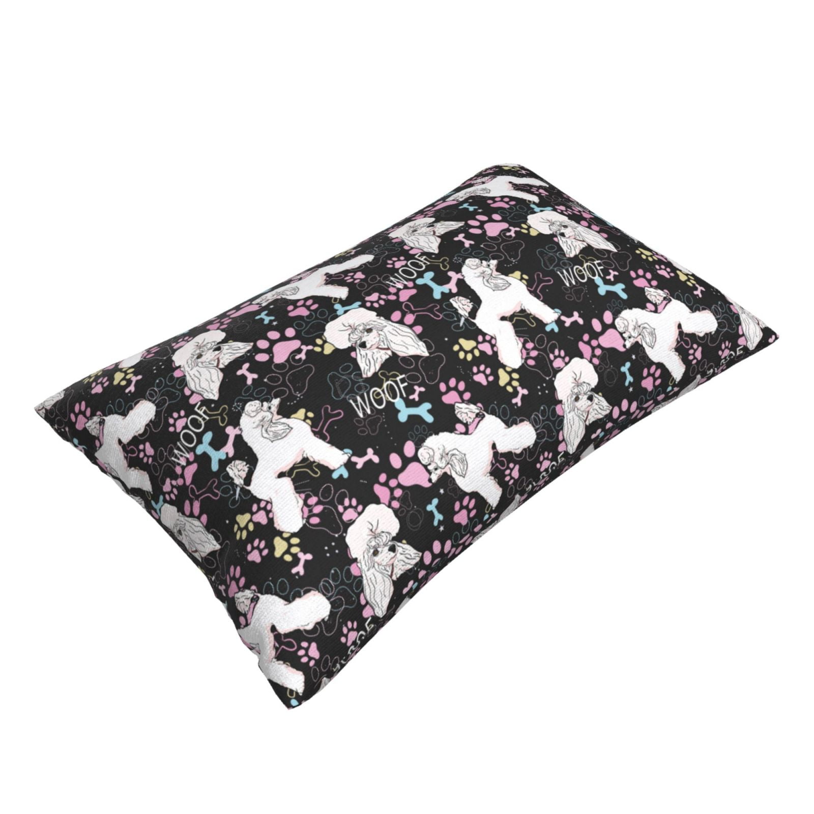 Daiia Cute Poodle Dog Bedding Waterproof Pillow Protector Zippered ...