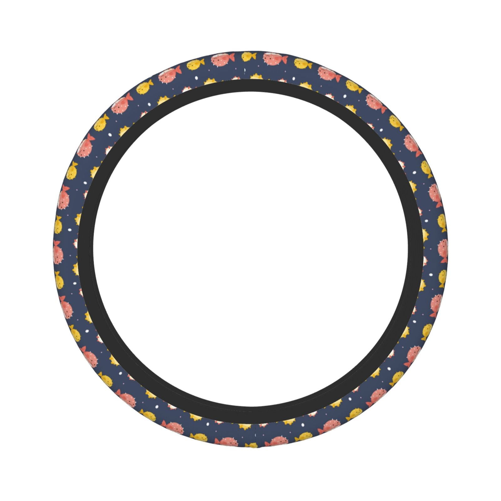 Daiia Cute Puffer Fish Steering Wheel Cover Auto Steering Wheel Covers ...
