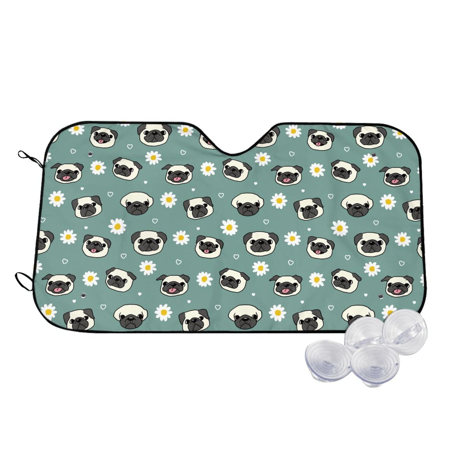 Daiia Cute Puppy Windshield Sun Shade for Car SUV Truck (Medium ), Car ...