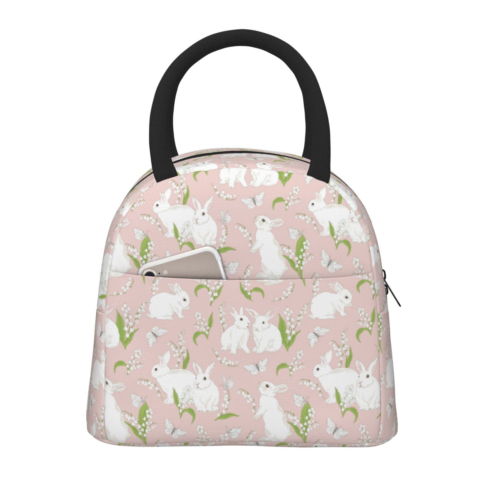 Daiia Cute Rabbit Pattern Lunch Bag , Insulated Lunch Box, Small ...