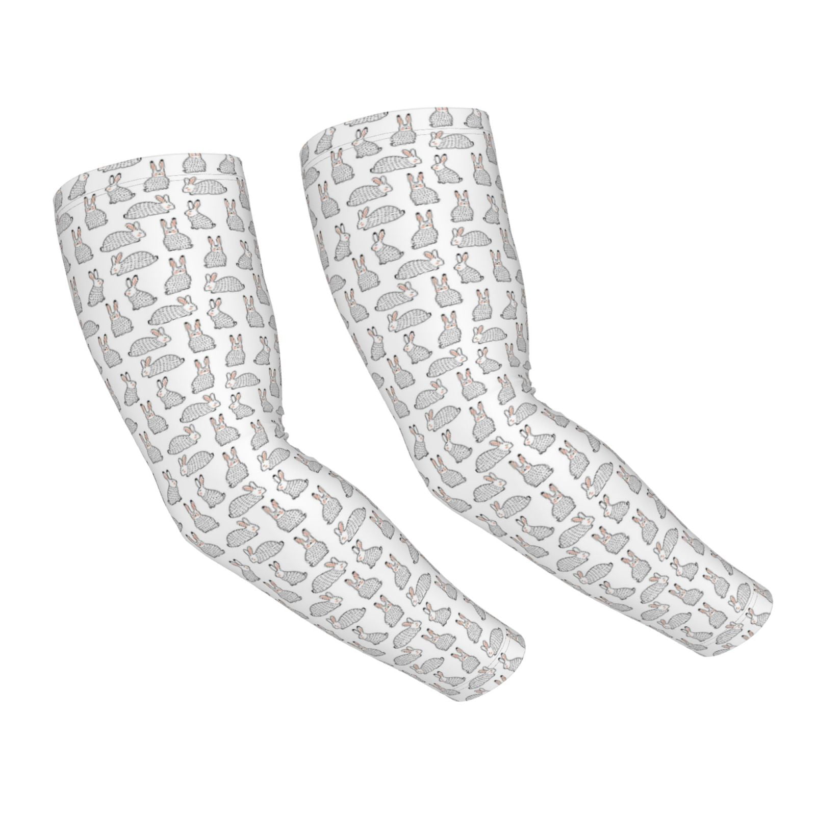 Daiia Cute Rabbit UV Sun Protection Arm Sleeves - Cooling Compression ...