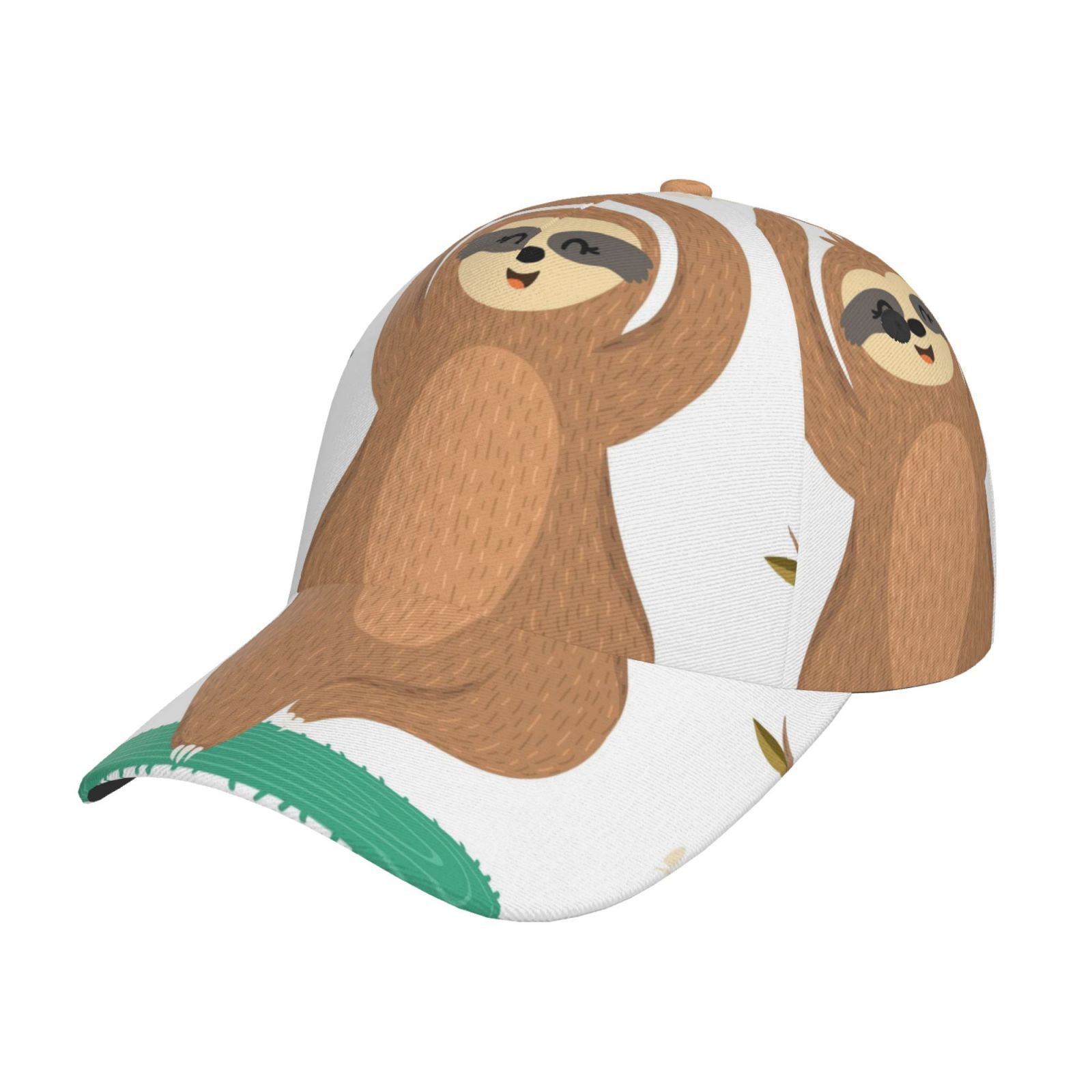 Daiia Cute Sloth In Yoga Pose Tree Baseball Cap Men Women Classic ...