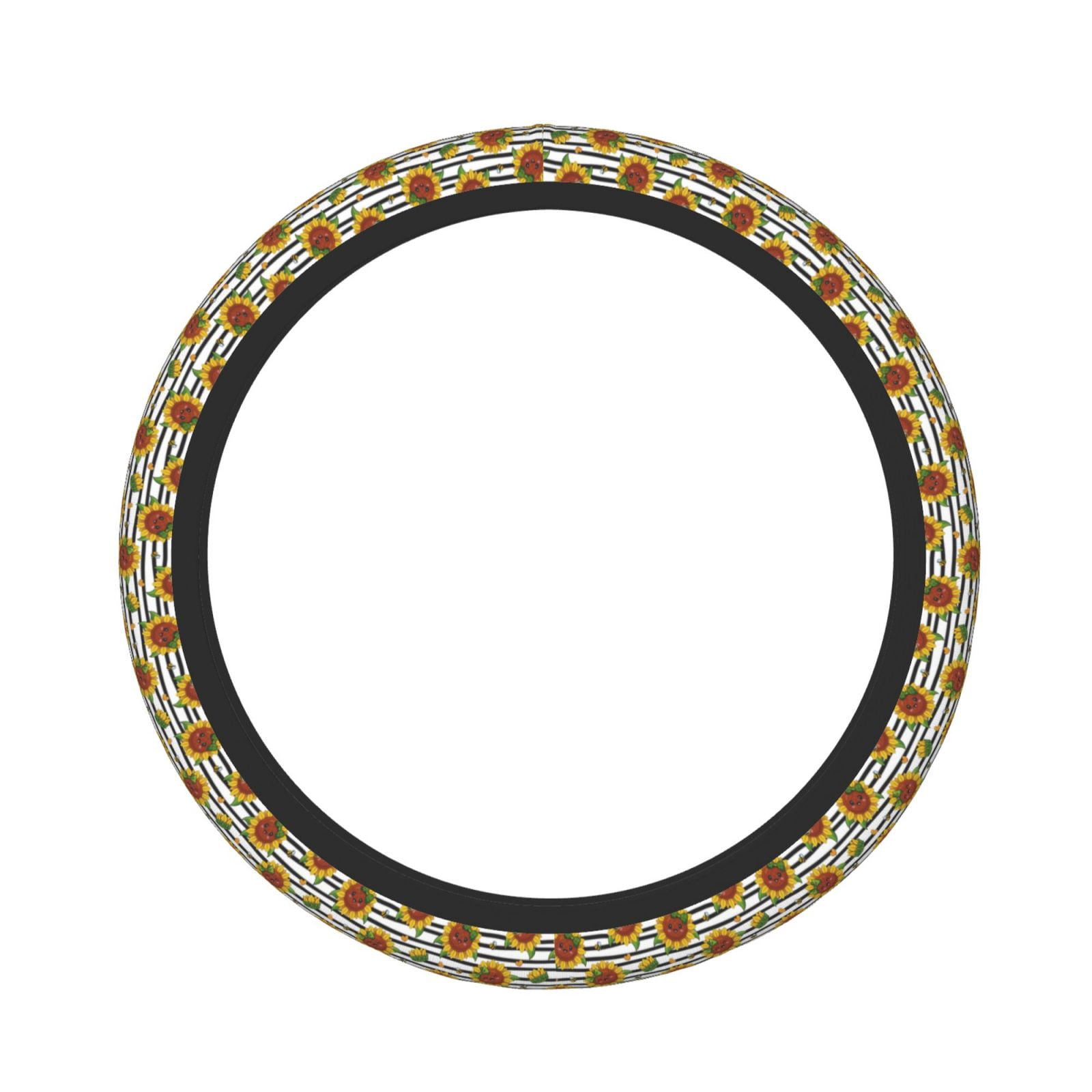 Daiia Cute Sunflowers Steering Wheel Cover Auto Steering Wheel Covers ...