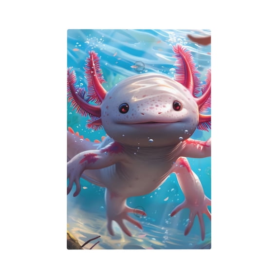 Daiia Cute Underwater Axolotl Pattern Decorator Wall Plate Child Safe ...