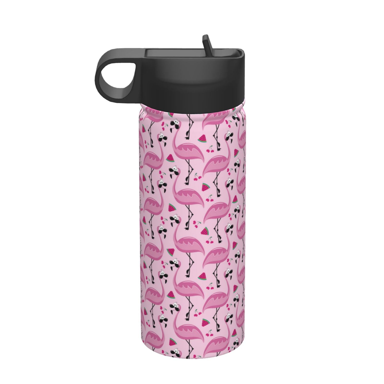 Daiia Cute Watermelon Flamingo Printed 18oz Sports Insulated Kettle ...