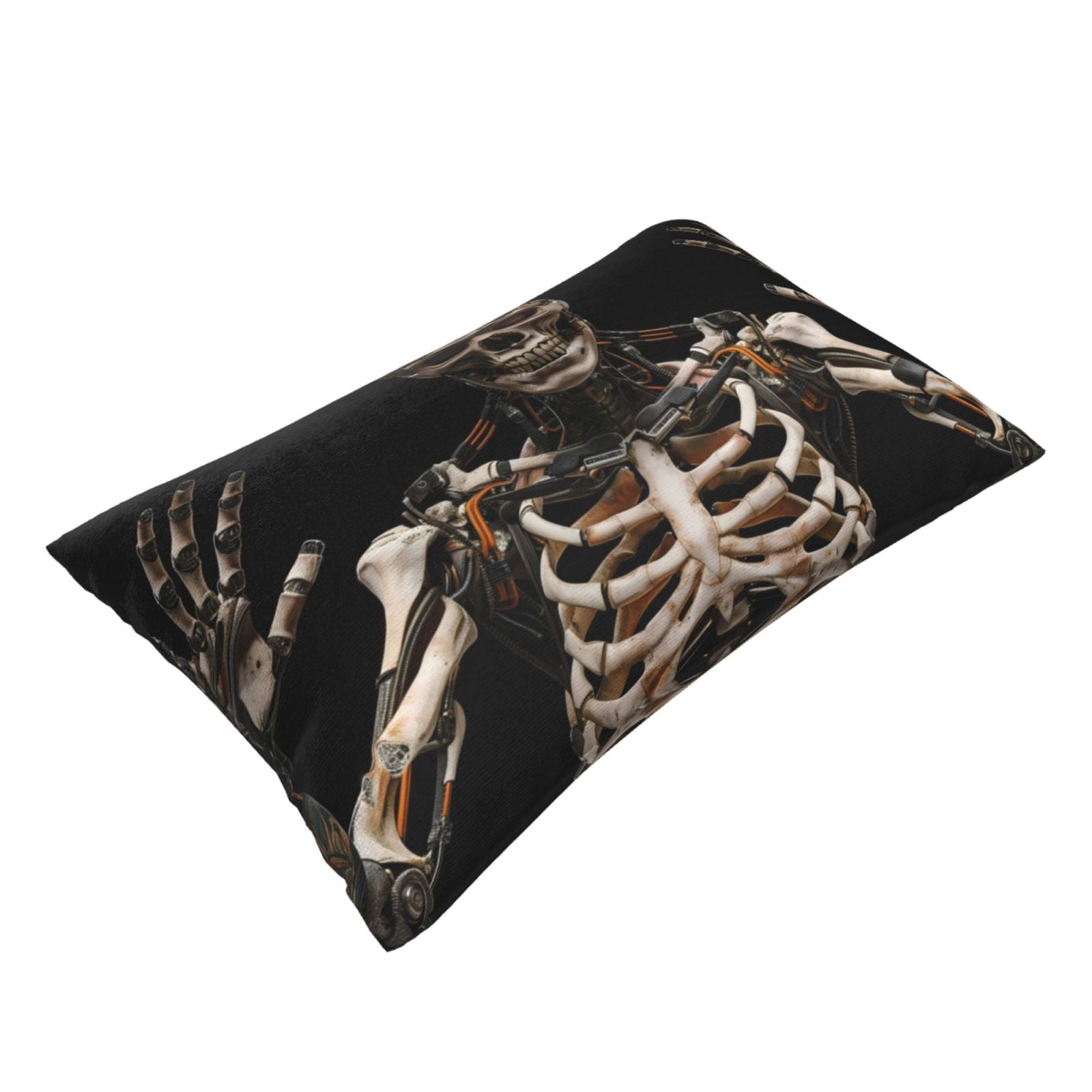 Daiia Cyber Skeleton With Tattoos Bedding Waterproof Pillow Protector ...