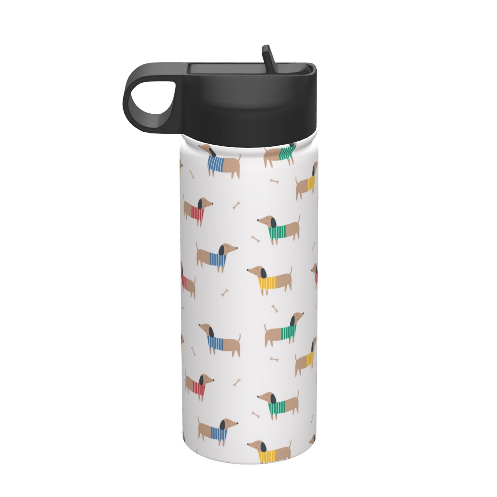 Daiia Dachshund Dog Puppy Printed 18oz Sports Insulated Kettle With ...