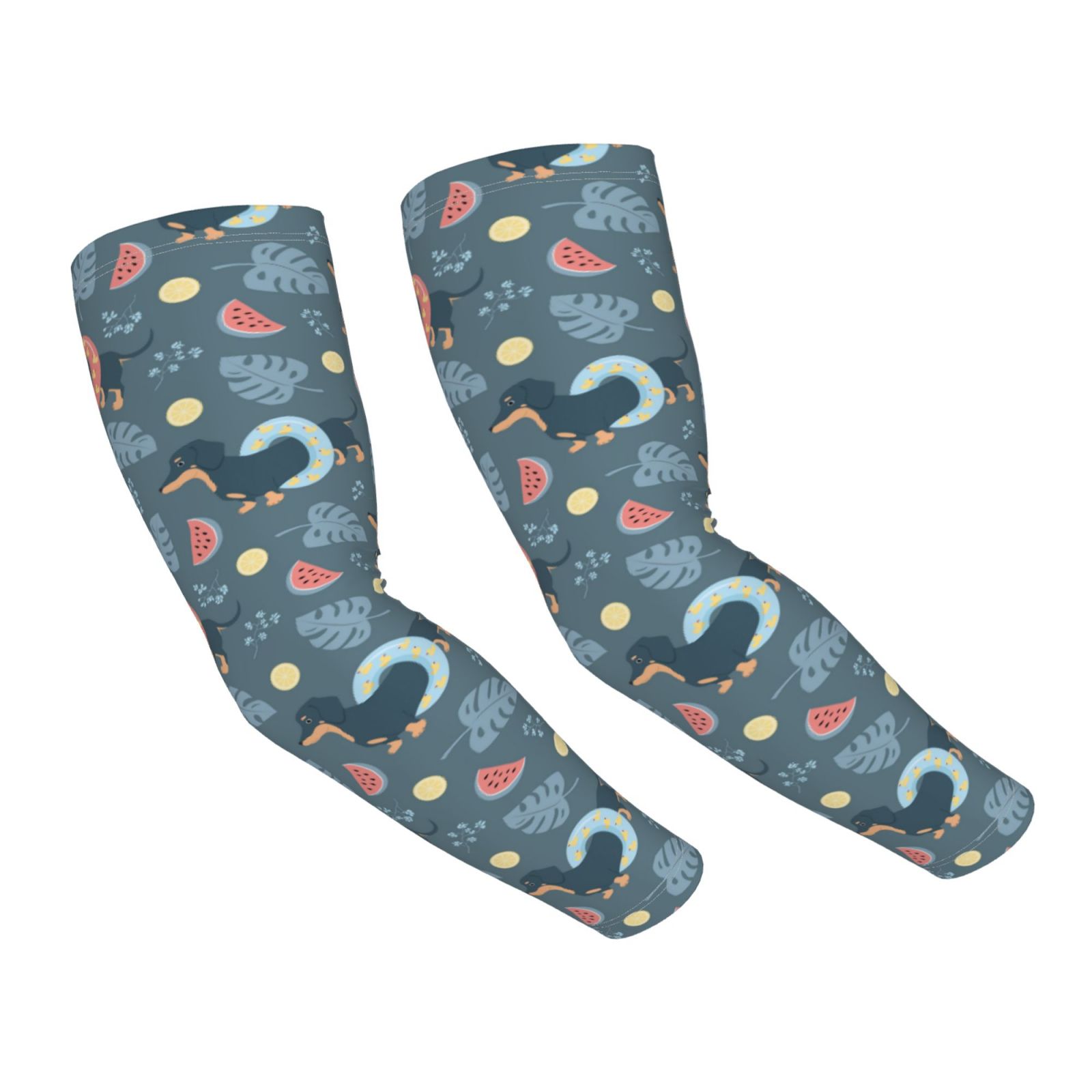Daiia Dachshund Dog Puppy UV Sun Protection Arm Sleeves - Cooling ...