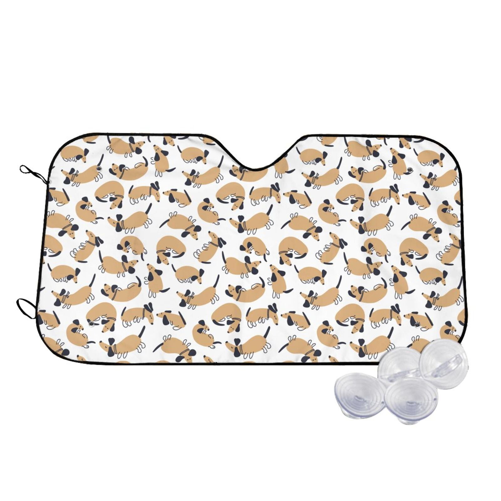 Daiia Dachshund Dog Puppy Windshield Sun Shade for Car SUV Truck ...