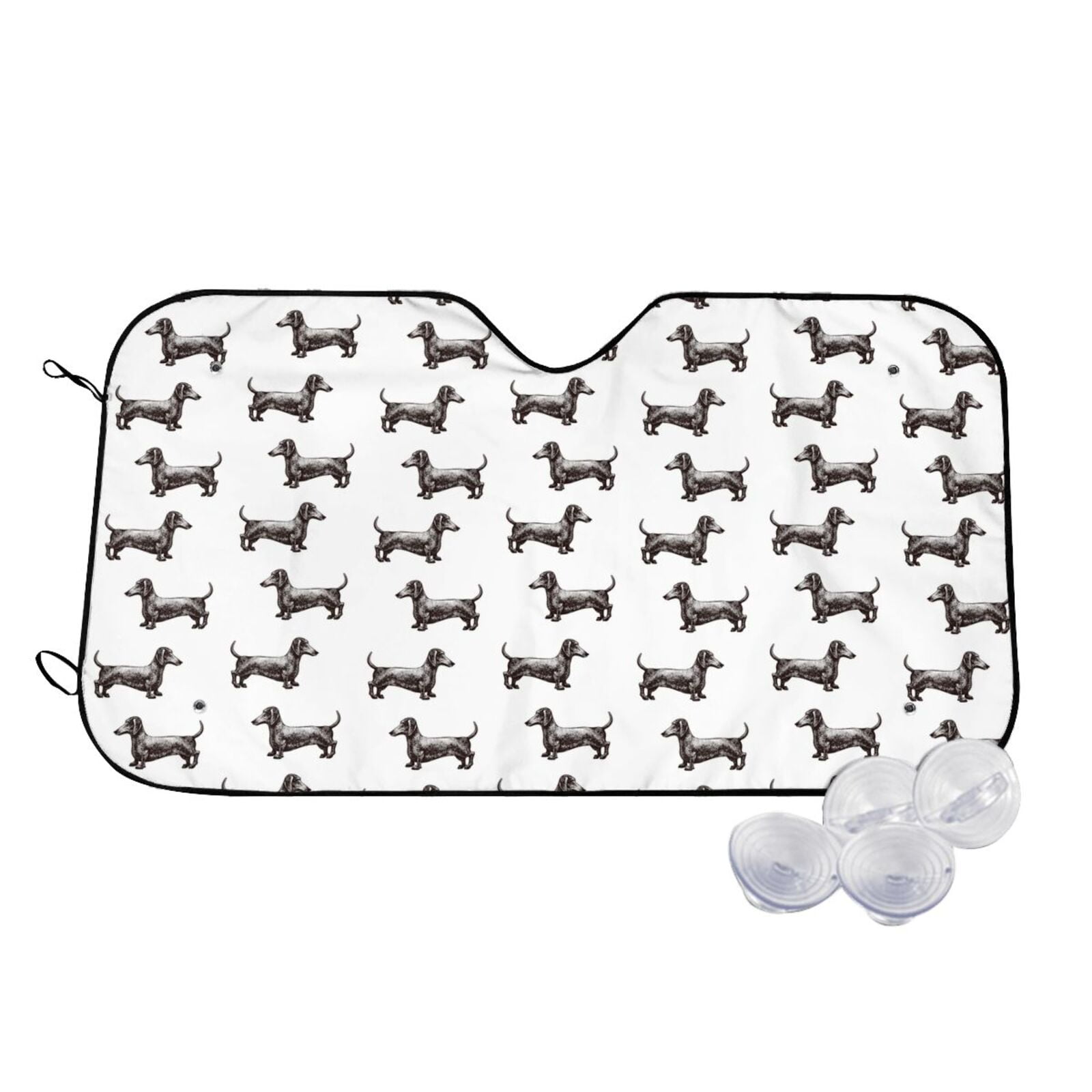 Daiia Dachshund Dog Puppy Windshield Sun Shade for Car SUV Truck ...