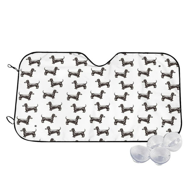 Daiia Dachshund Dog Puppy Windshield Sun Shade for Car SUV Truck ...