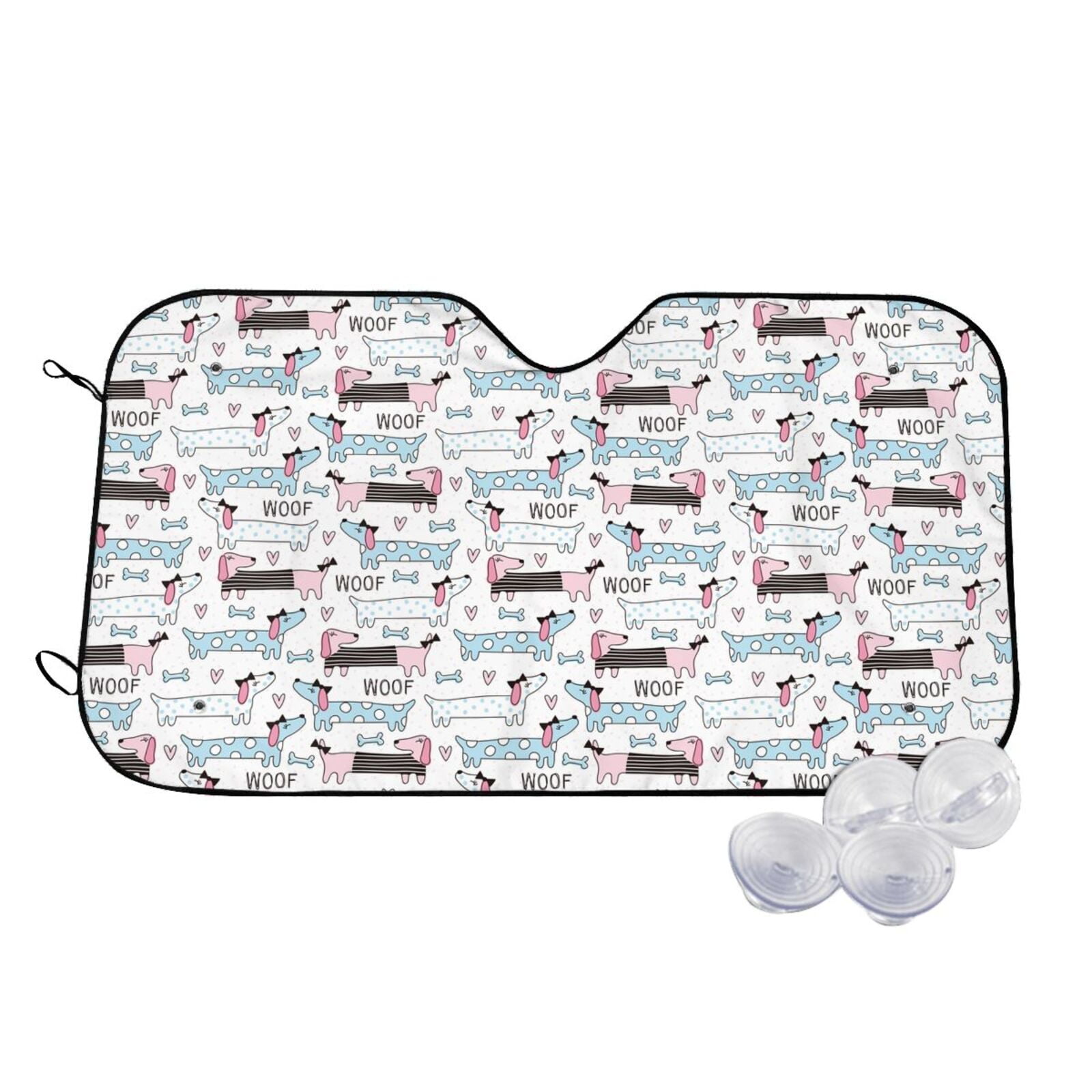 Daiia Dachshund Dog Puppy Windshield Sun Shade for Car SUV Truck ...