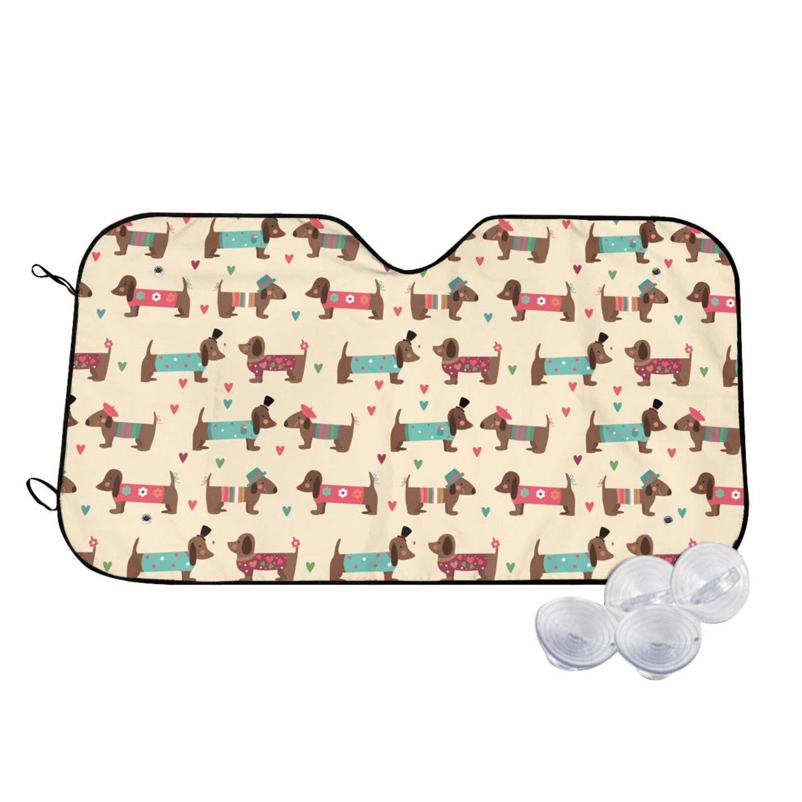 Daiia Dachshund Dog Puppy Windshield Sun Shade for Car SUV Truck ...