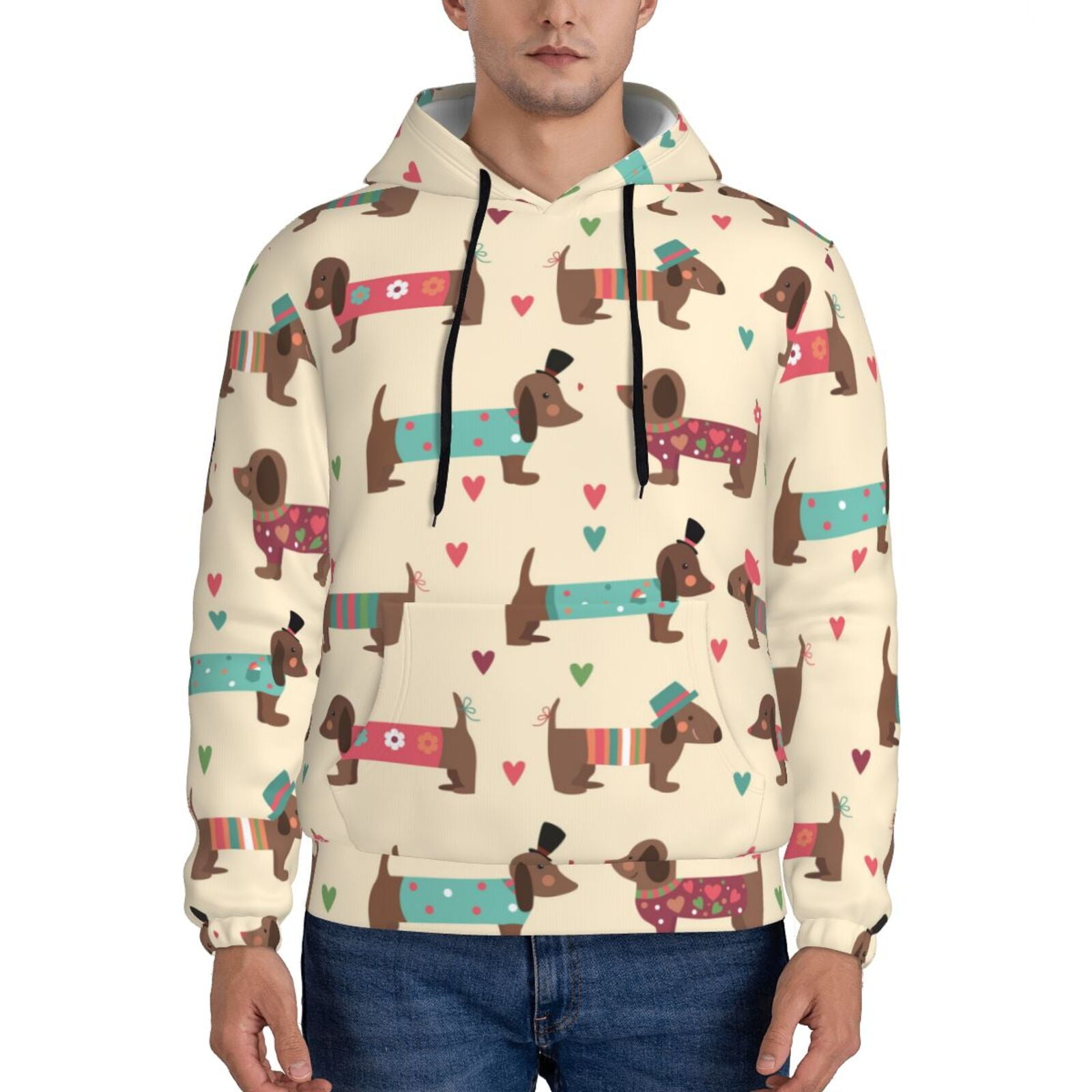 Daiia Dachshund Dog Puppy for Men's Fashion Hoodies & Sweatshirts with ...