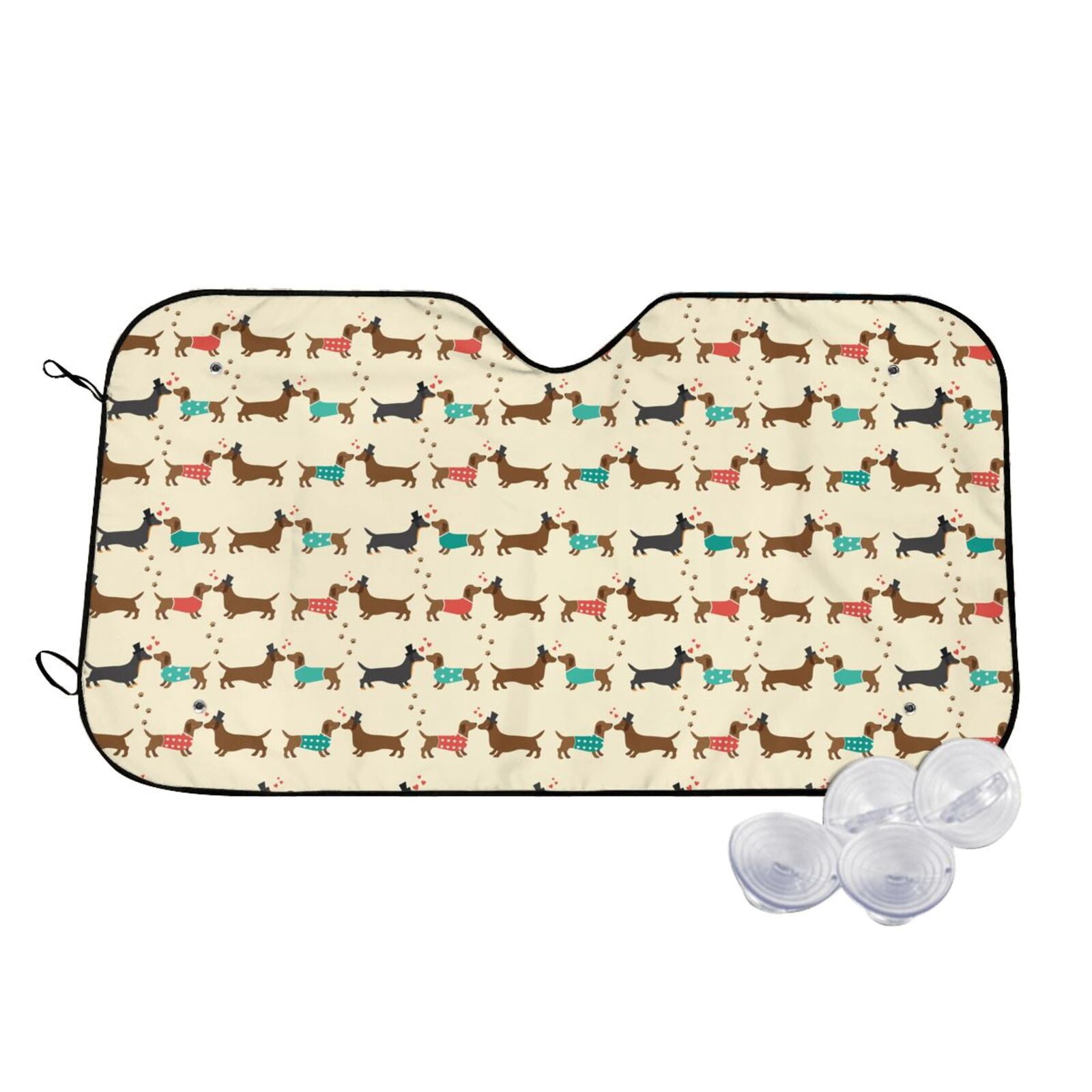 Daiia Dachshund Dog Windshield Sun Shade for Car SUV Truck ( ), Car Sun ...