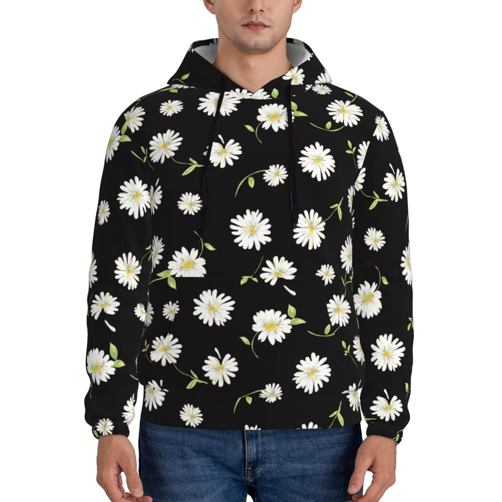 Daiia Daisies Flowers for Men's Fashion Hoodies & Sweatshirts with ...