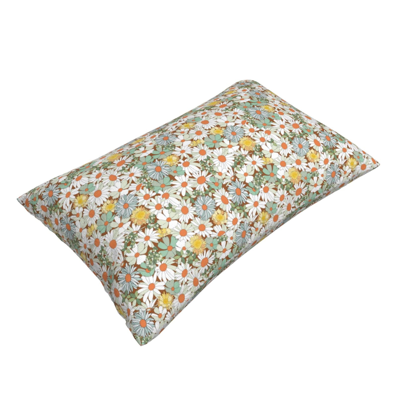 Daiia Daisy Bedding Waterproof Pillow Protector Zippered Queen – Bed ...