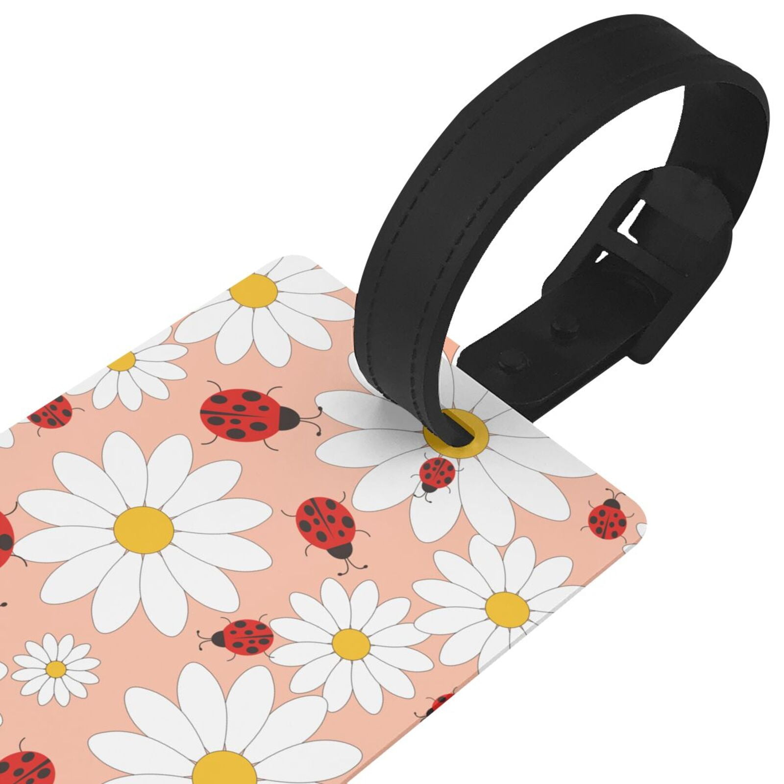 Daiia Daisy and Ladybug Durable Luggage Tags with Secure Strap Travel ...