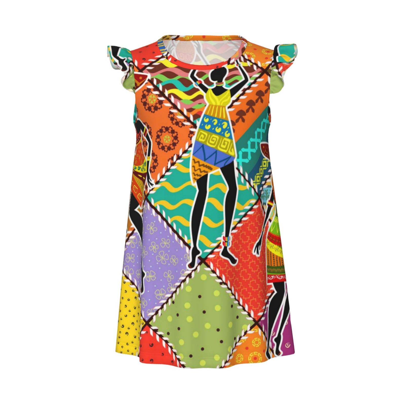 Daiia Dancing African Womans Girls Nightgowns, Unicorn Nightgown ...