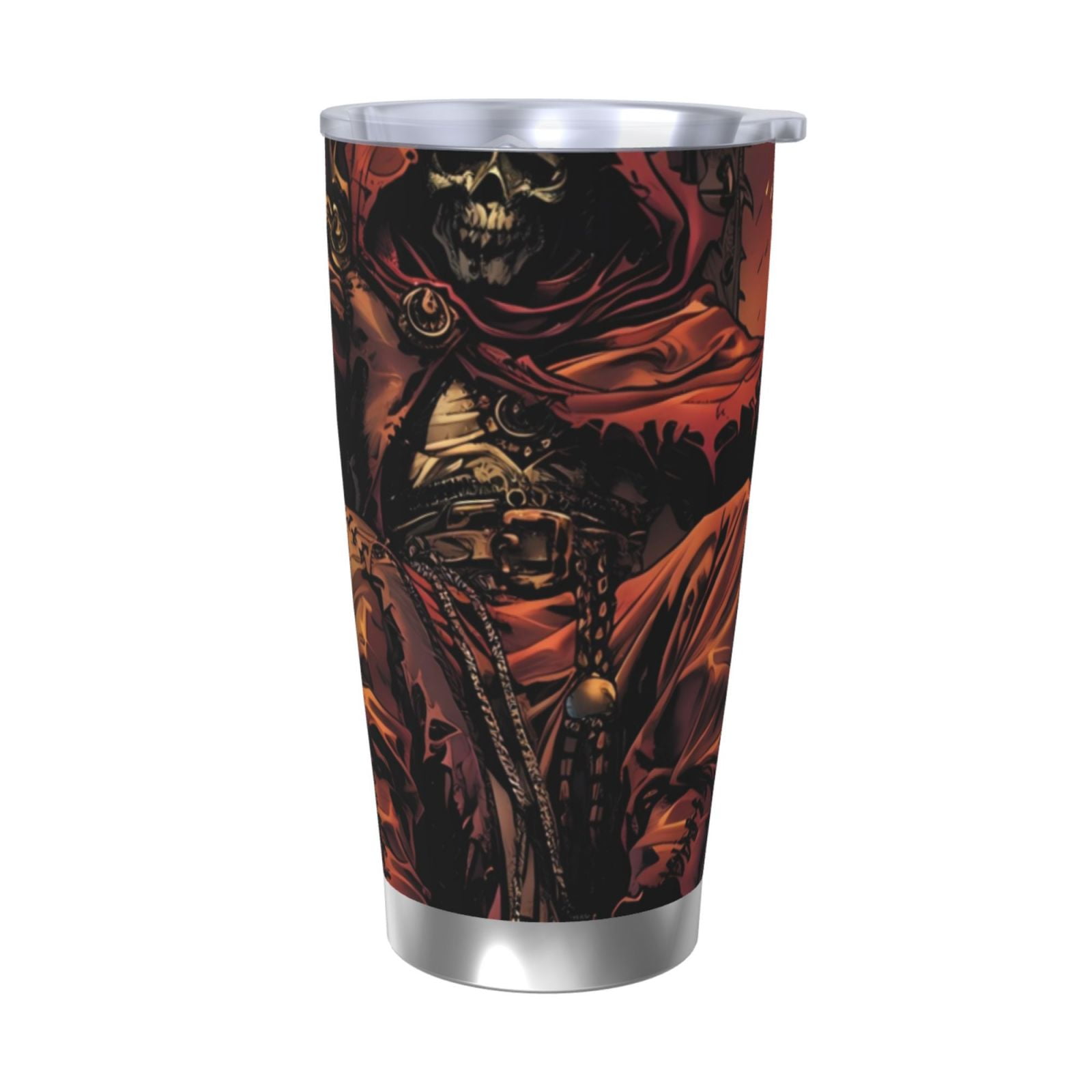 Daiia Dark Skull King Throne Printed 20oz Insulated Coffee Cup with ...
