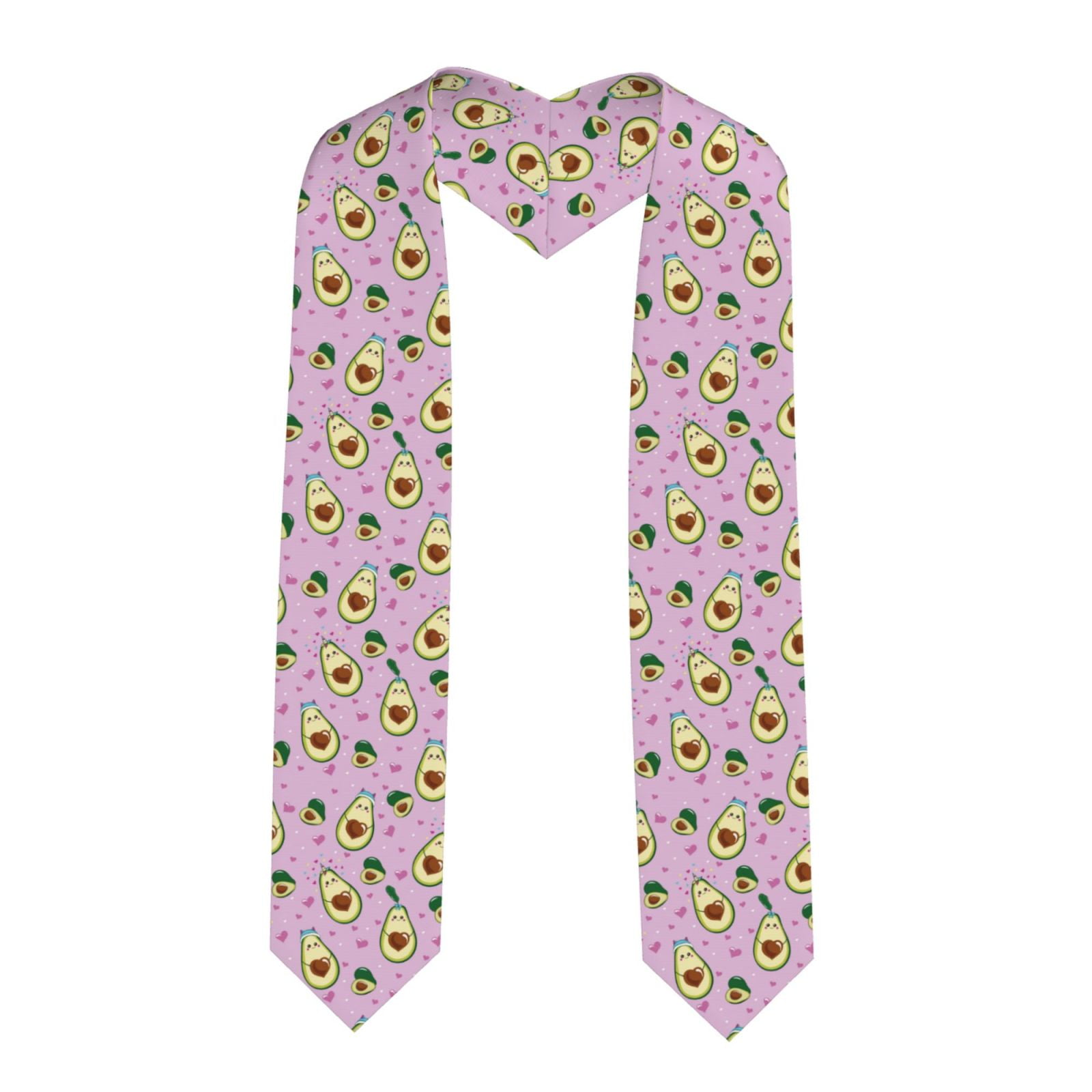 Daiia Different Avocados Pattern Graduation Shawl Stole – Satin ...