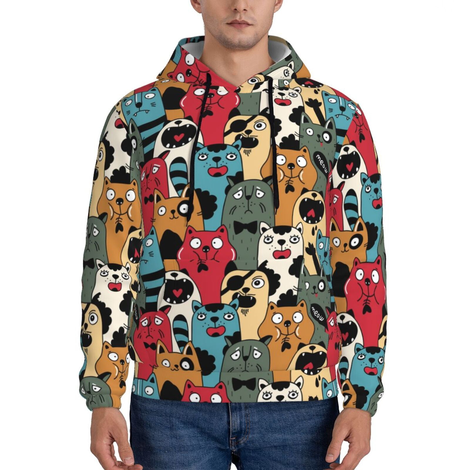 Daiia Different Cats 1 for Men's Fashion Hoodies & Sweatshirts with ...