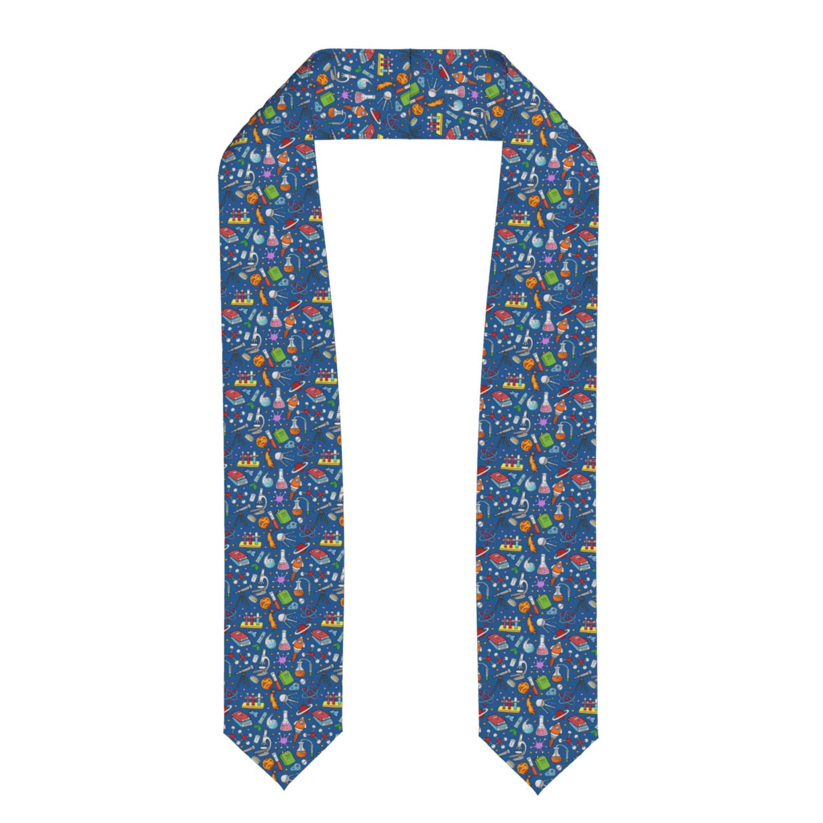 Daiia Different Chemical Things Pattern Graduation Shawl Stole – Satin ...