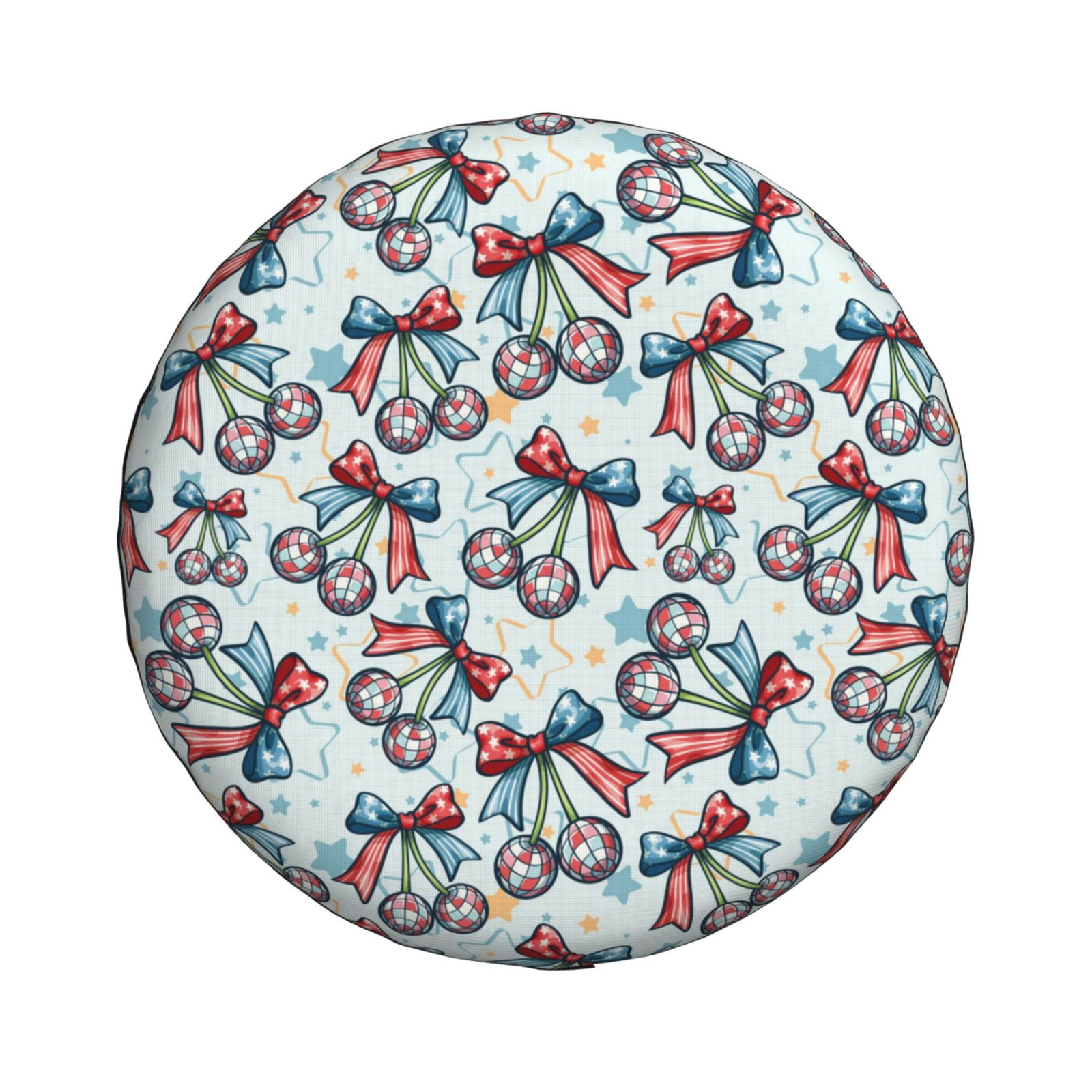 Daiia Disco Ball Cherry With Bow Tire Covers , Travel Trailer Camper ...