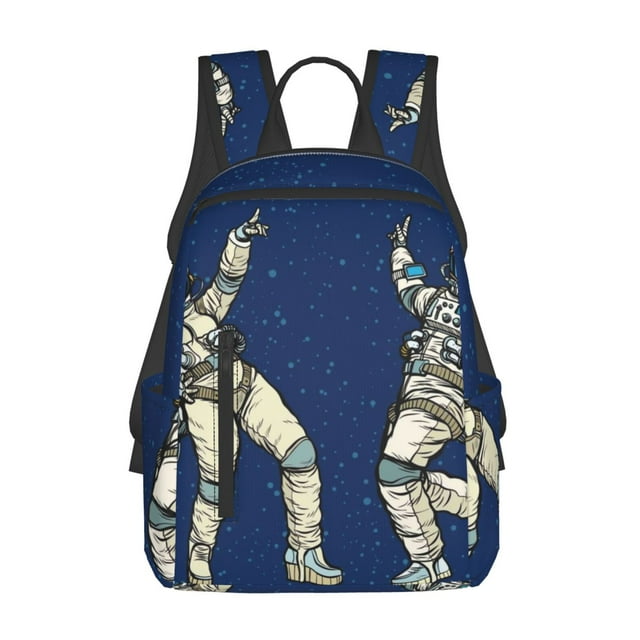 Daiia Disco party Astronaut Dancing School Backpack for Men and Women ...